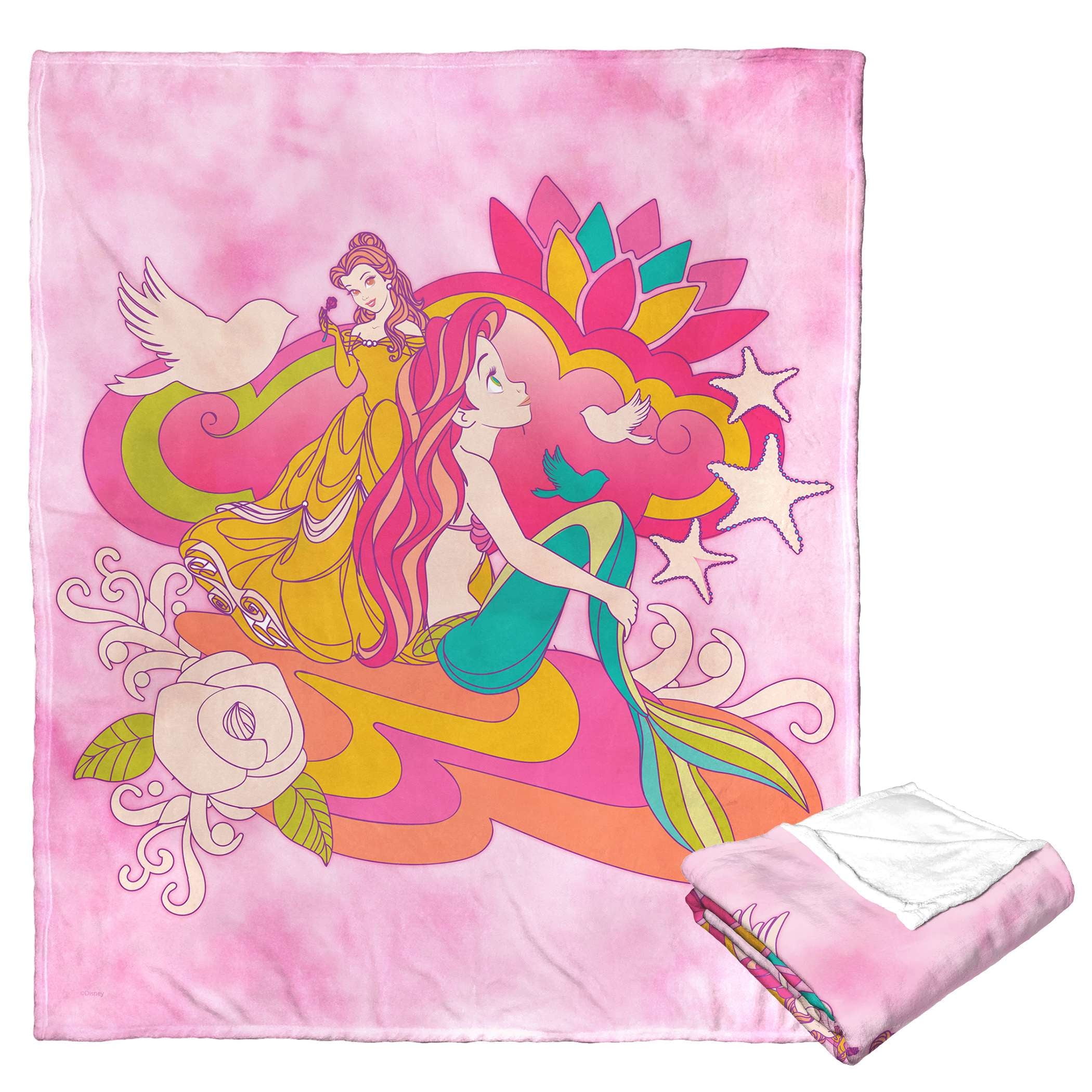 Disney Disney Princesses Carousel Princesses Kids Silk Touch Throw ...