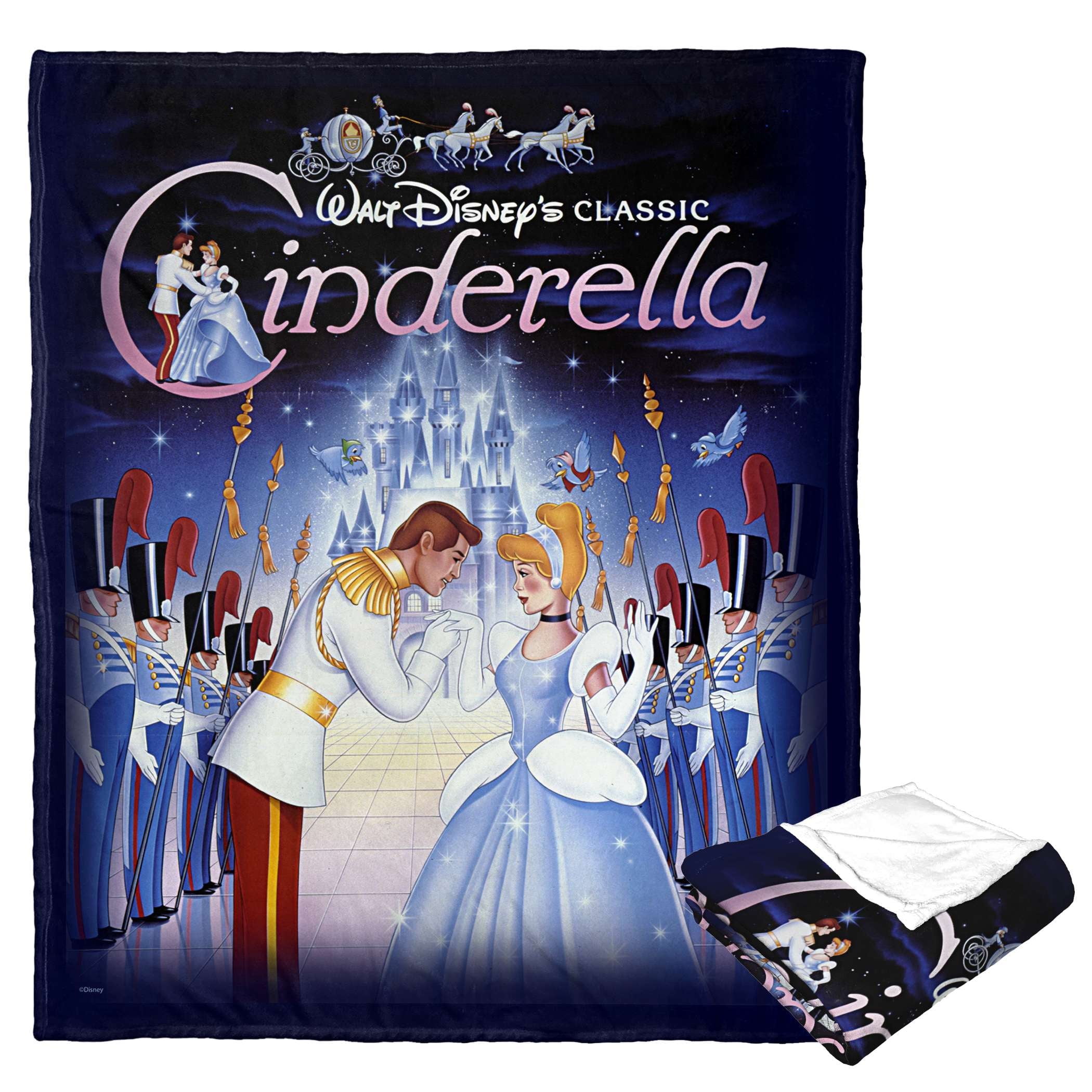 Disney Disney Princesses Cinderella Poster Kids Silk Touch Throw ...