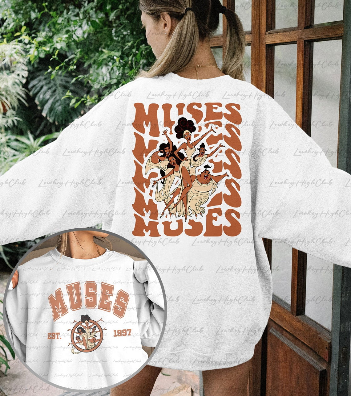 Disney Diva The Muses Hercules Greek Myth Vintage Crewneck Sweatshirt ...