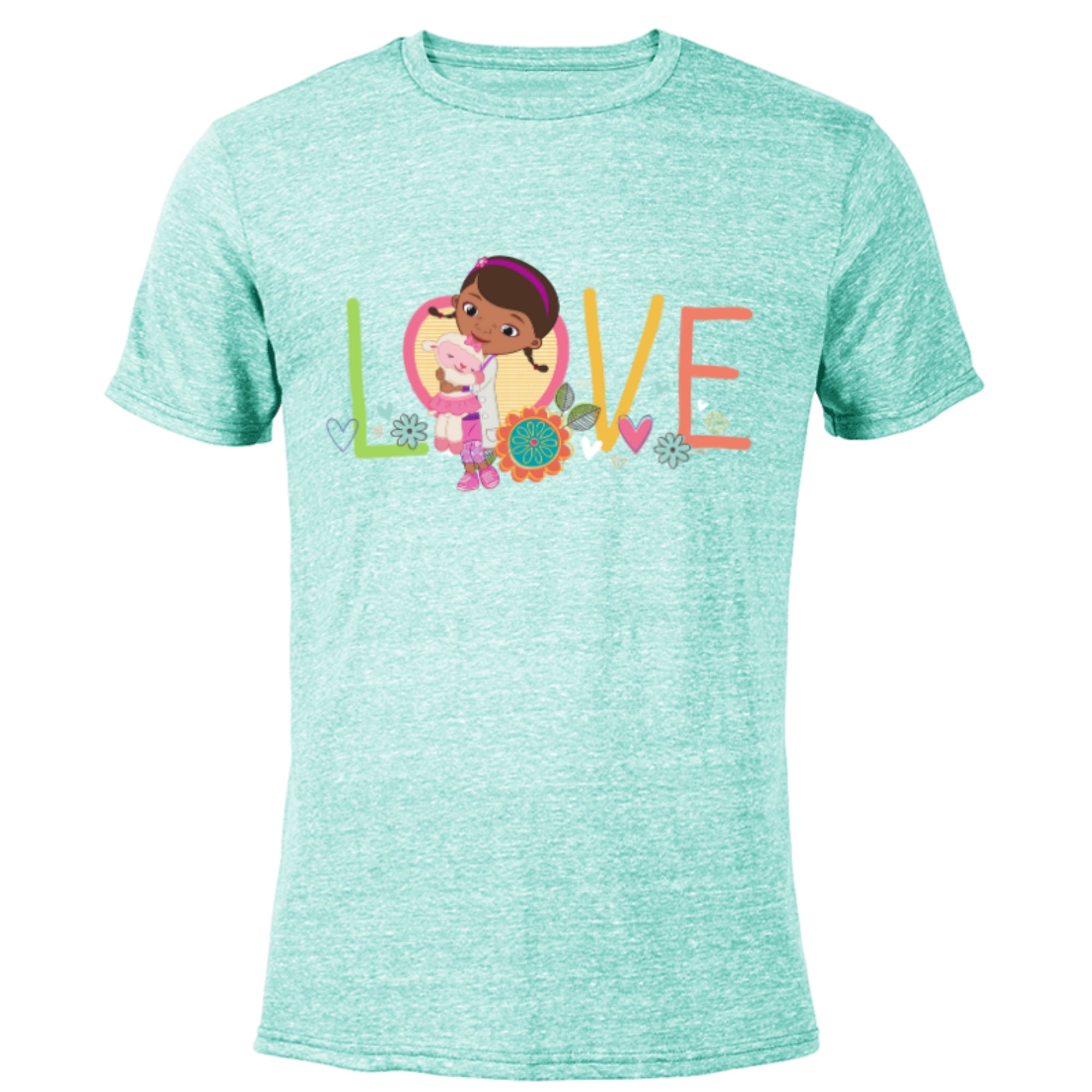 Disney Doc McStuffins and Lambie Love Girls’ - Short Sleeve Blended T ...