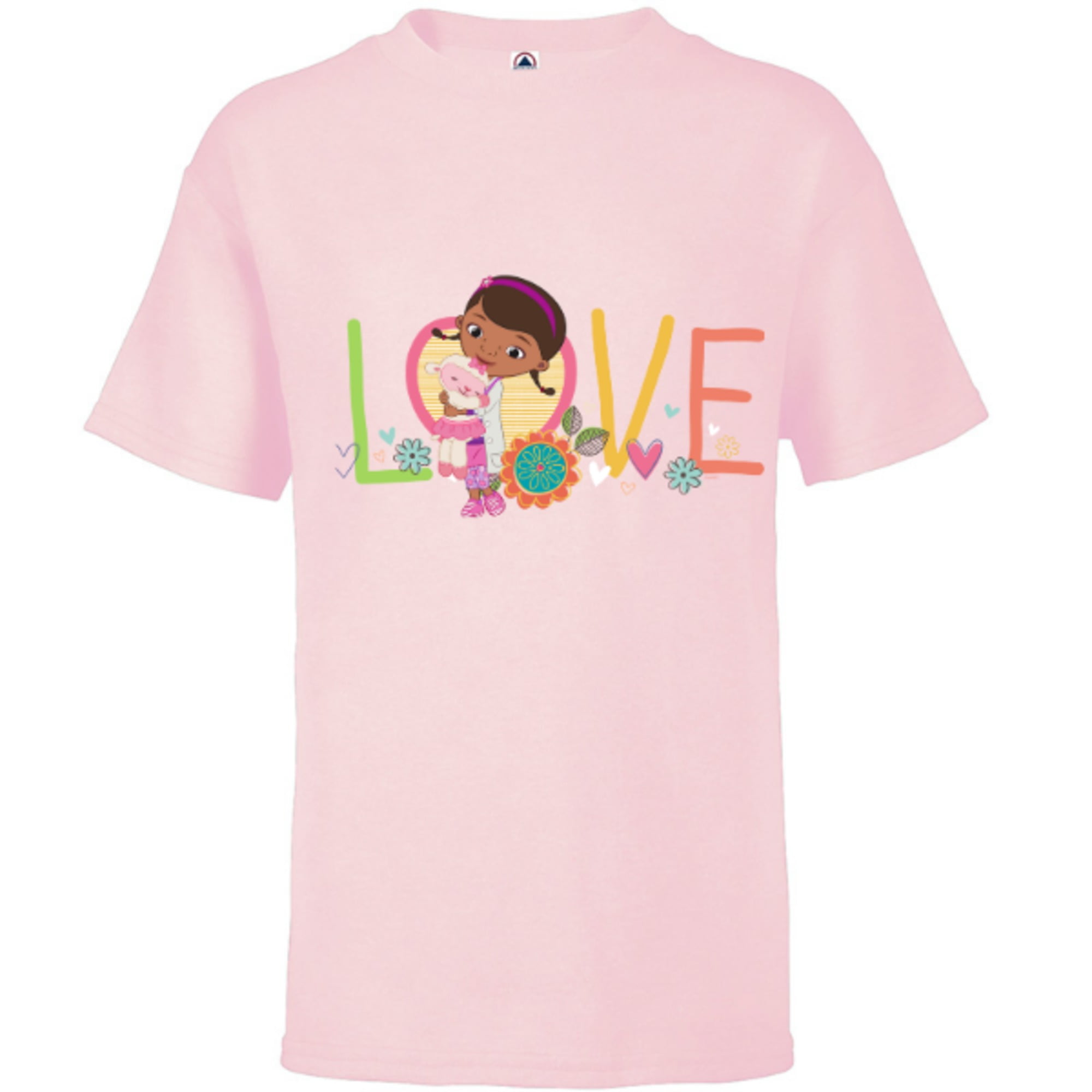 Disney Doc McStuffins and Lambie Love Girls’ - Short Sleeve T-Shirt for ...