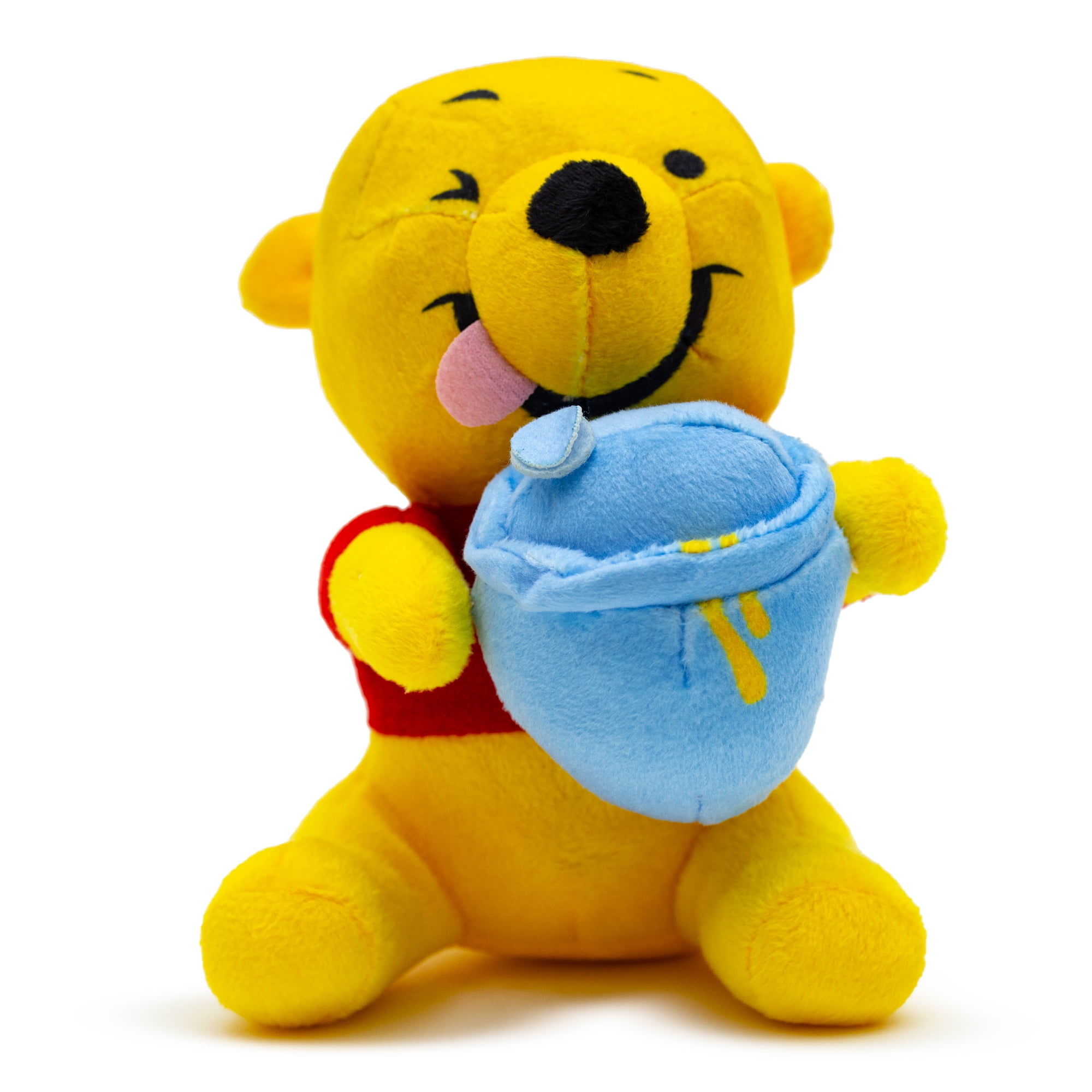 Disney Dog Toy, Winnie the Pooh Winking Hunny Pot Sitting Pose Pet Toy ...
