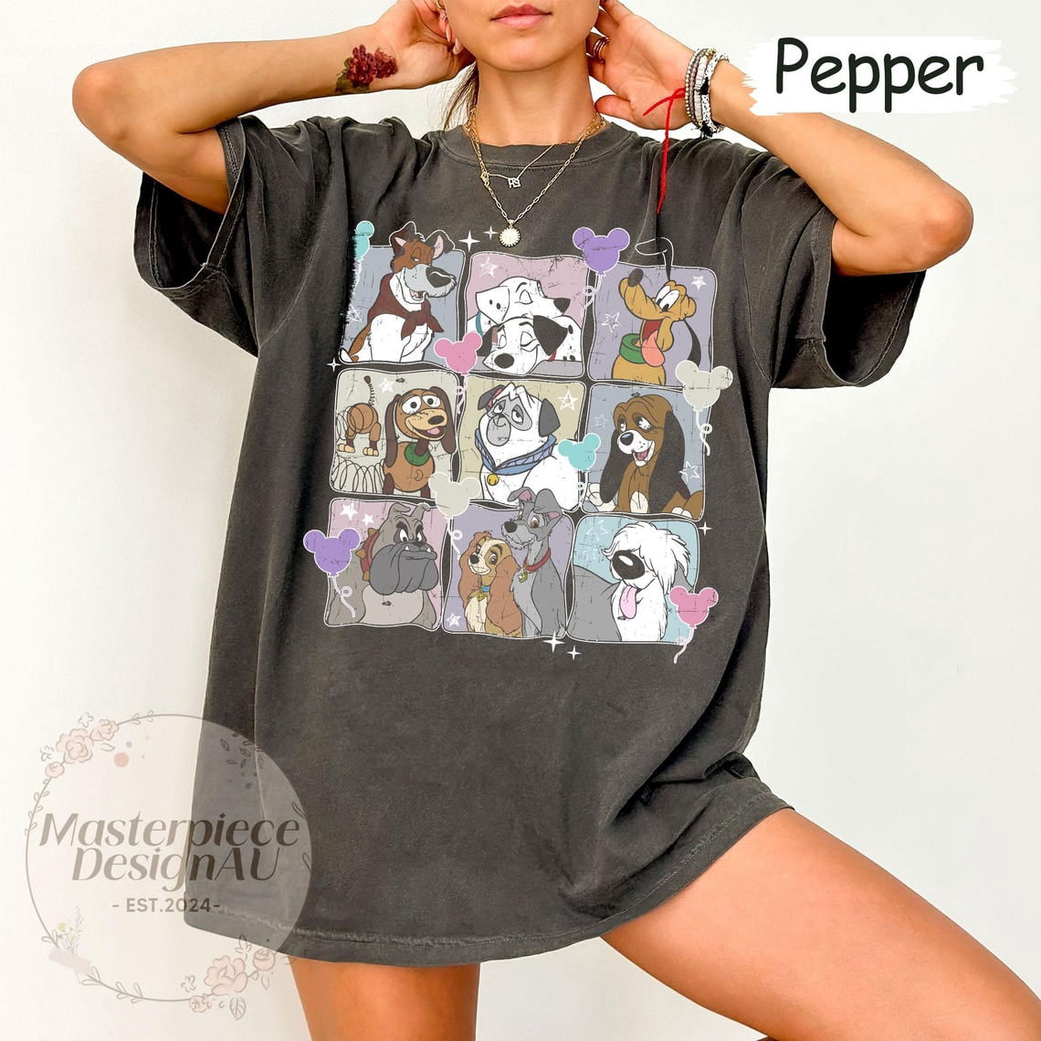 Disney Dogs Comfort Colors T-Shirt, Disneyland, Disney World Shirt ...