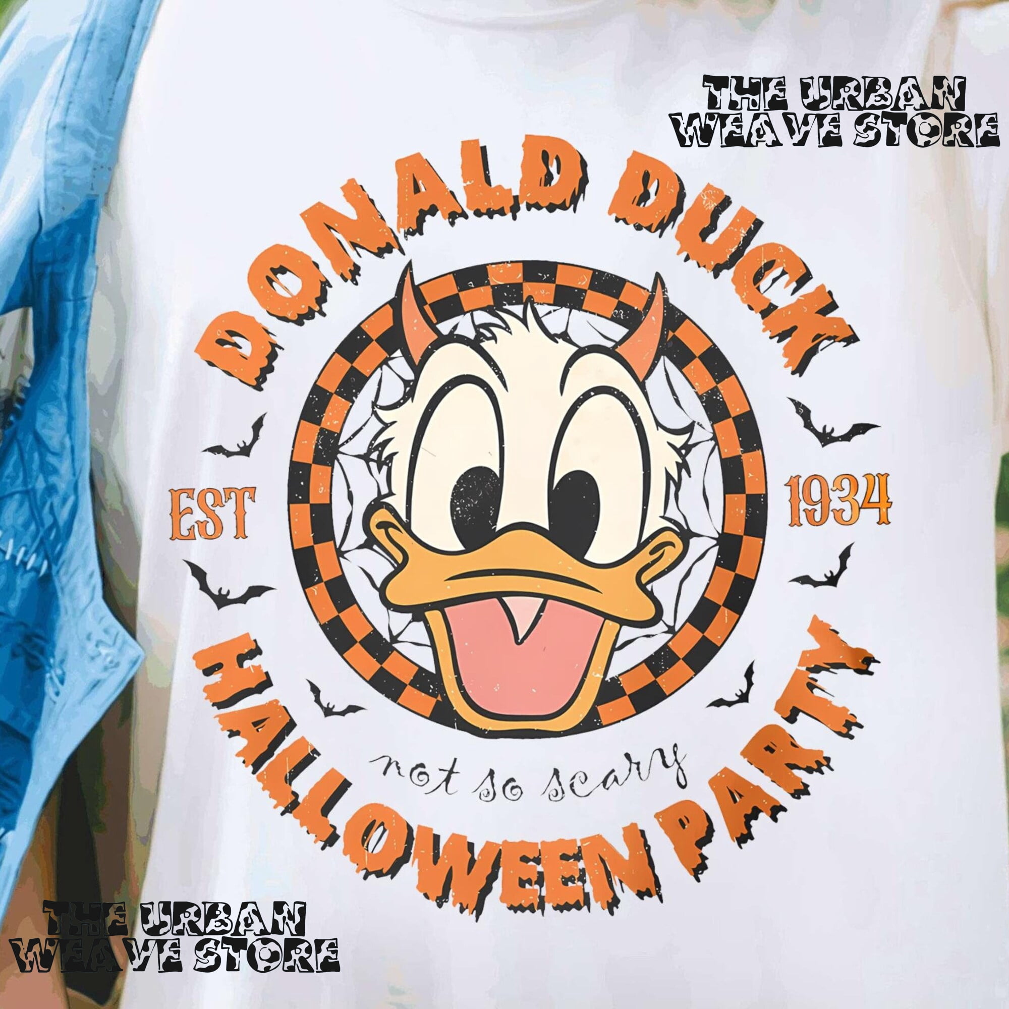 Disney Donal Duck Halloween Party Shirt Disney Not So Scary T-shirt ...