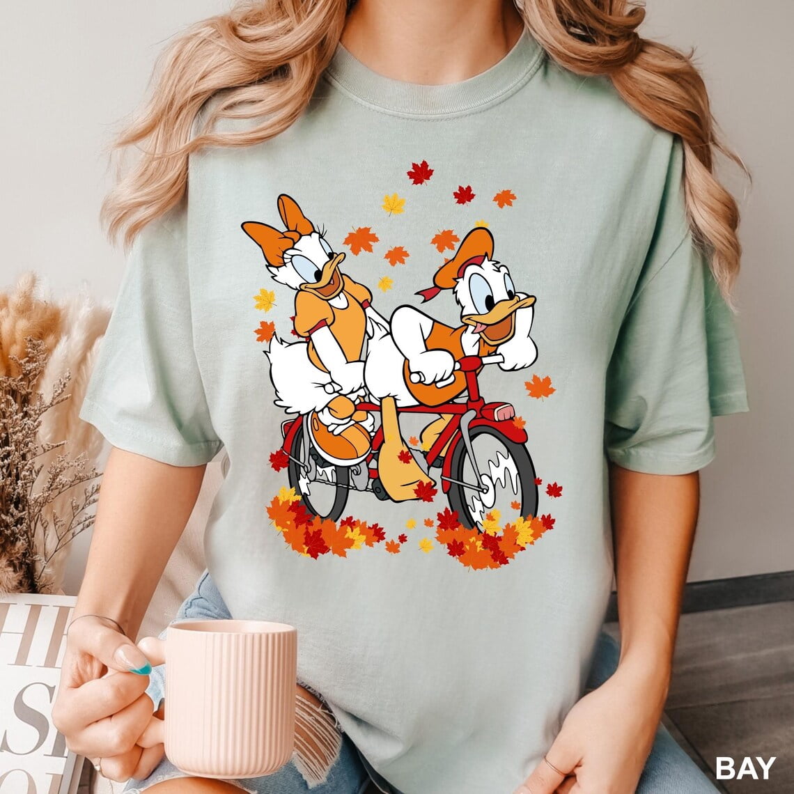Disney Donald And Daisy Fall T-Shirt, Comfort Colors Disney Donald Duck ...