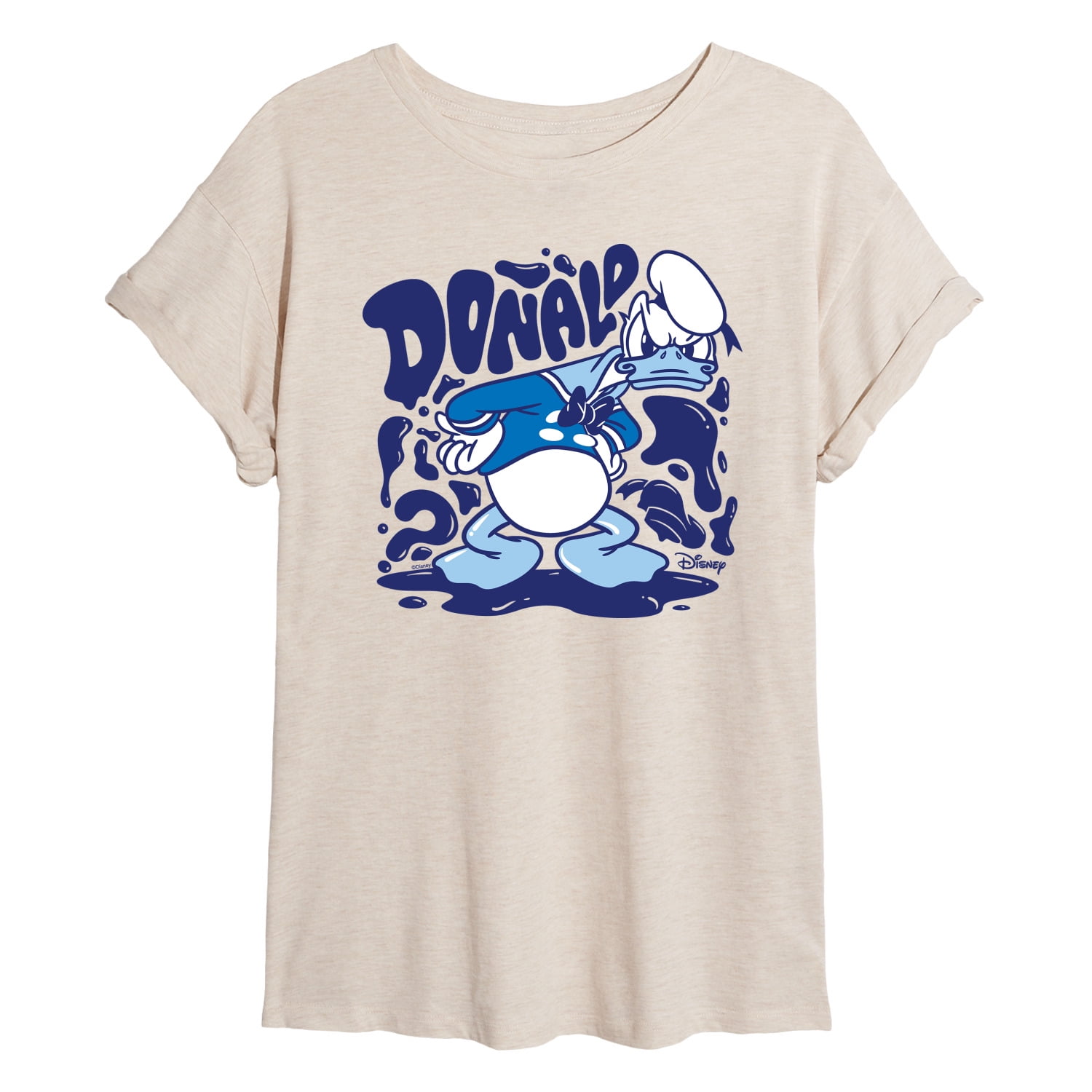 Disney - Donald Drip - Women's Oversized T-Shirt - Walmart.com