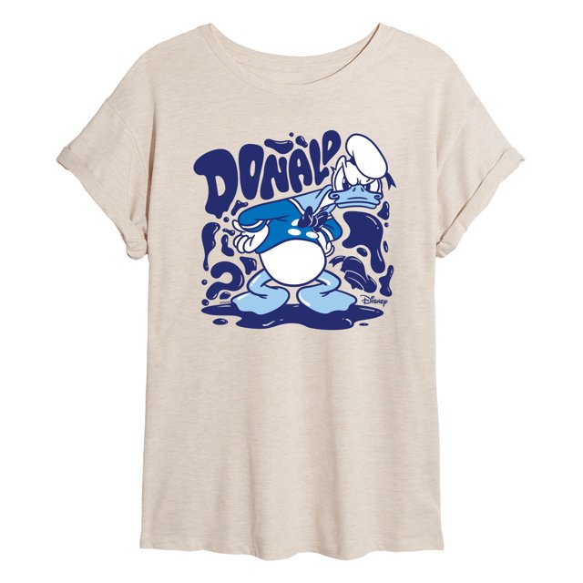 Disney - Donald Drip - Juniors Ideal Flowy Muscle T-Shirt - Walmart.com