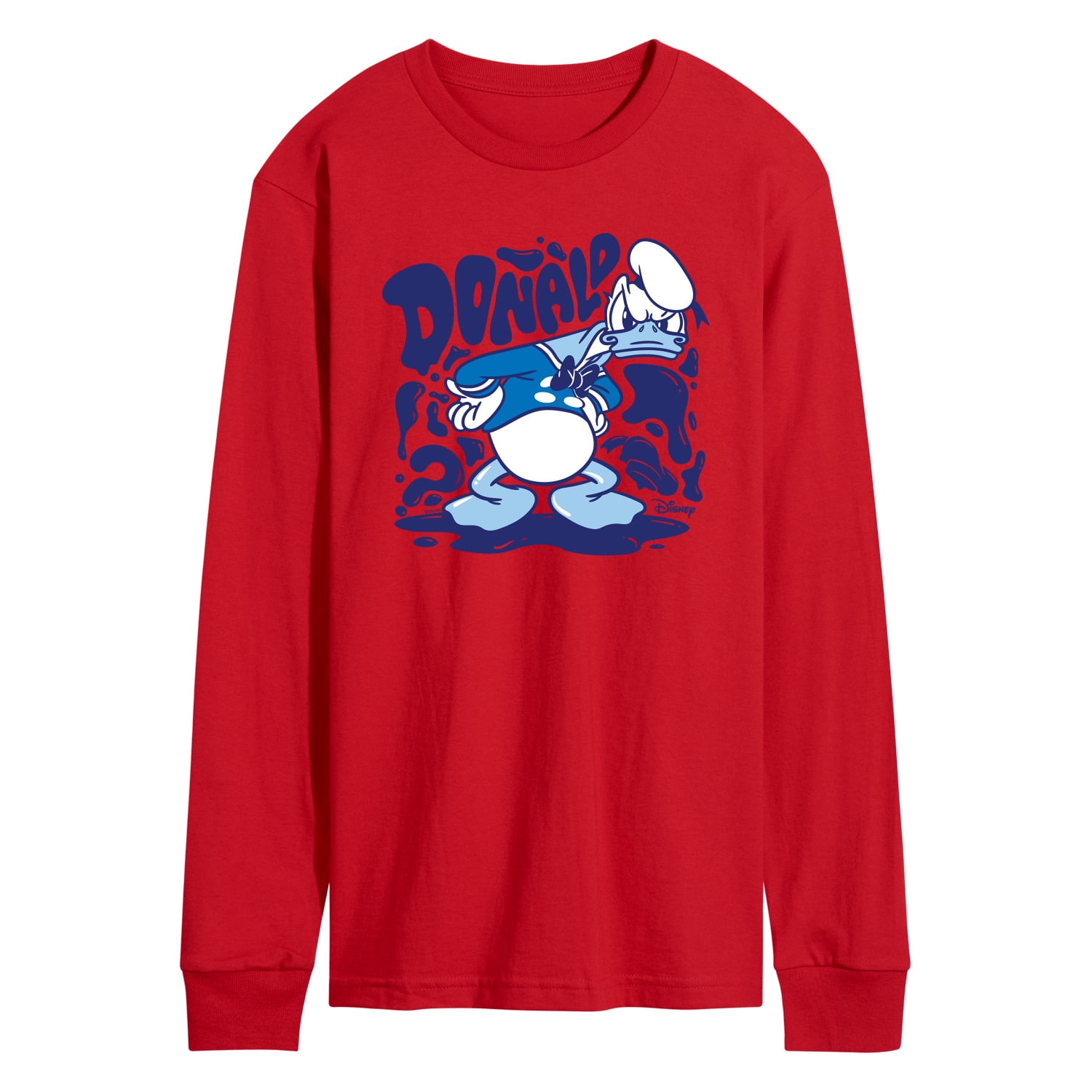 Disney - Donald Drip - Men's Long Sleeve Graphic T-Shirt - Walmart.com