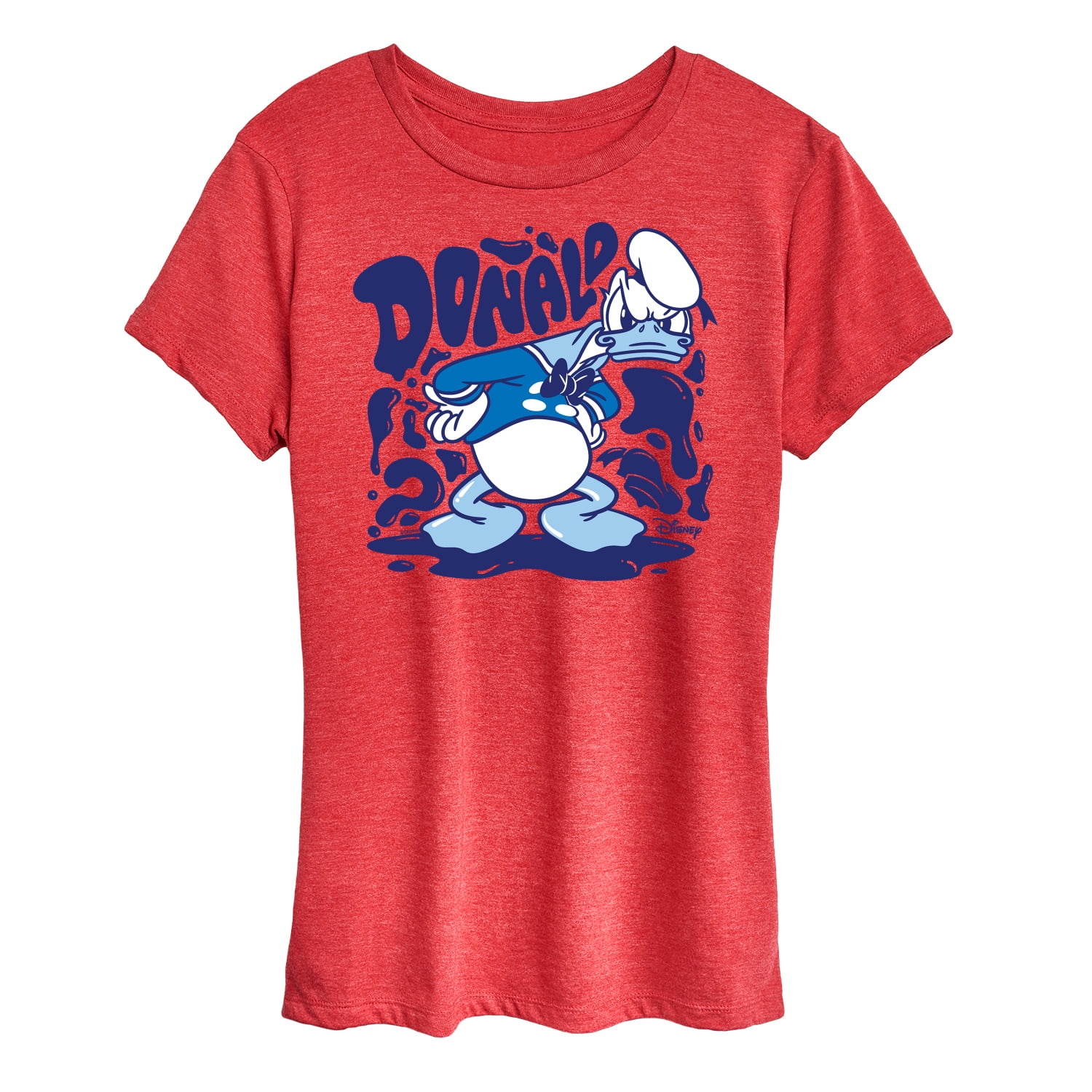Disney - Donald Drip - Women's Short Sleeve Graphic T-Shirt - Walmart.com