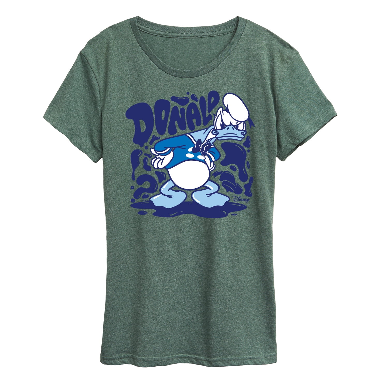 Disney - Donald Drip - Women's Short Sleeve Graphic T-Shirt - Walmart.com