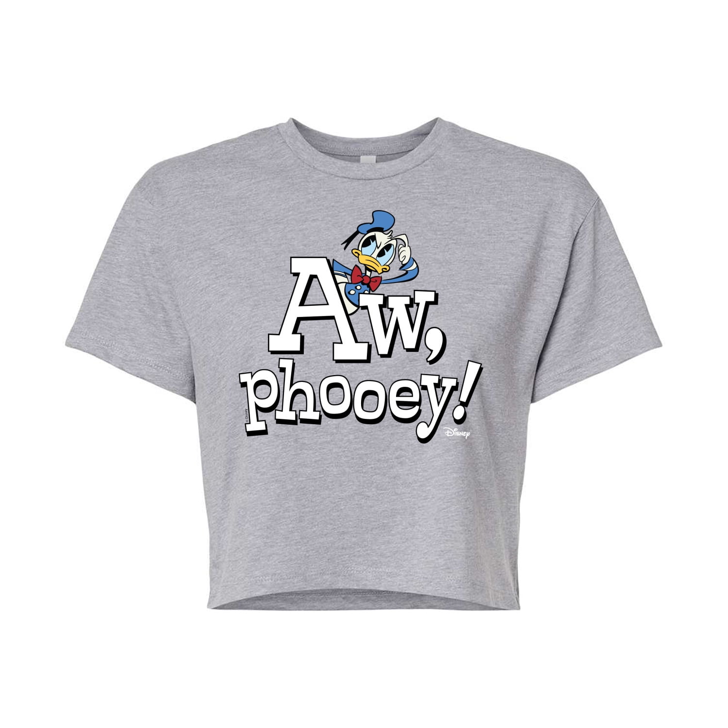 Disney - Donald Duck - Aw, Phooey! - Juniors Cropped Cotton Blend T ...