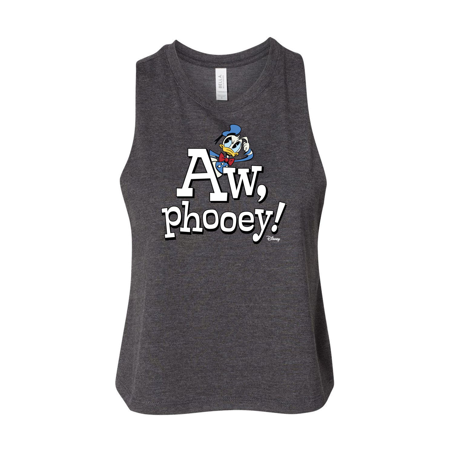 Disney - Donald Duck - Aw, Phooey! - Juniors Cropped Racerback Tank Top ...