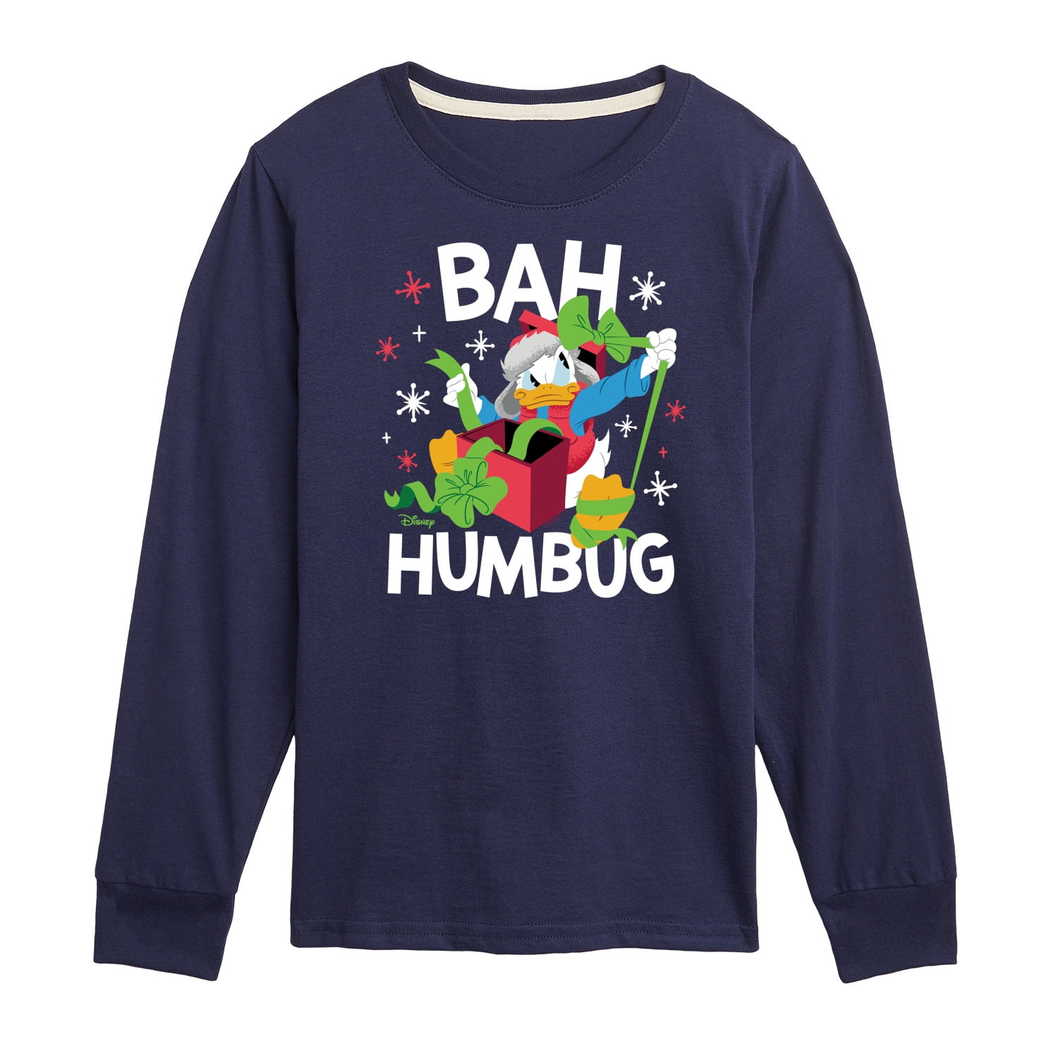 Disney - Donald Duck Bah Humbug Christmas - Toddler & Youth Long Sleeve ...