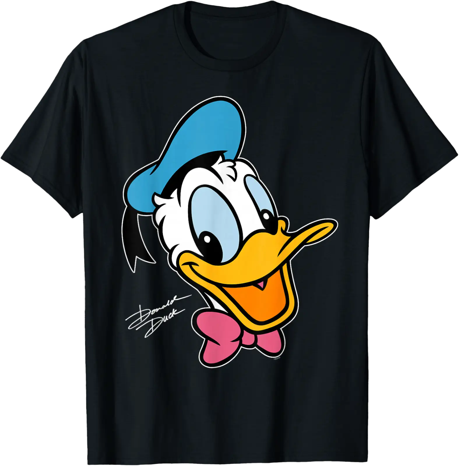 Disney Donald Duck Big Face Retro Character Trip T-Shirt - Walmart.com