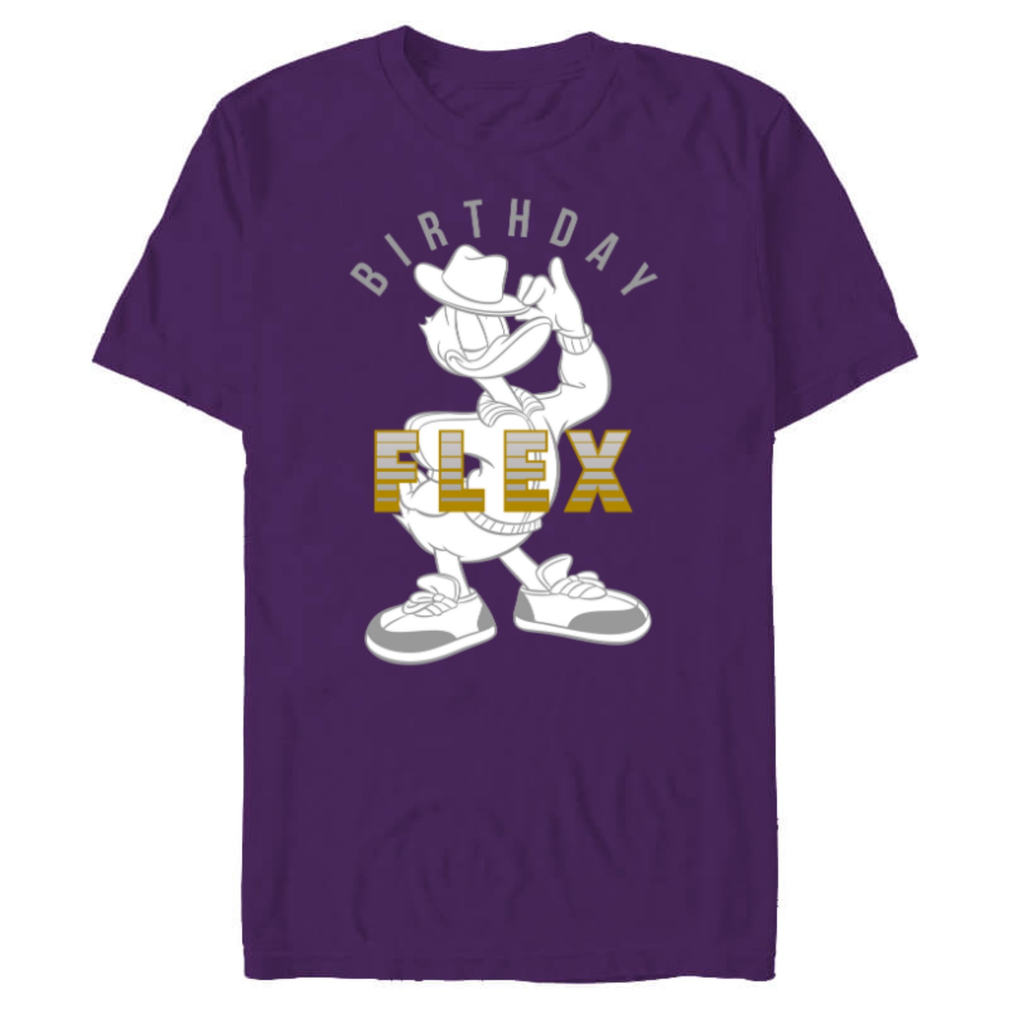 Disney Donald Duck Birthday Flex - Short Sleeve Blended T-Shirt for ...