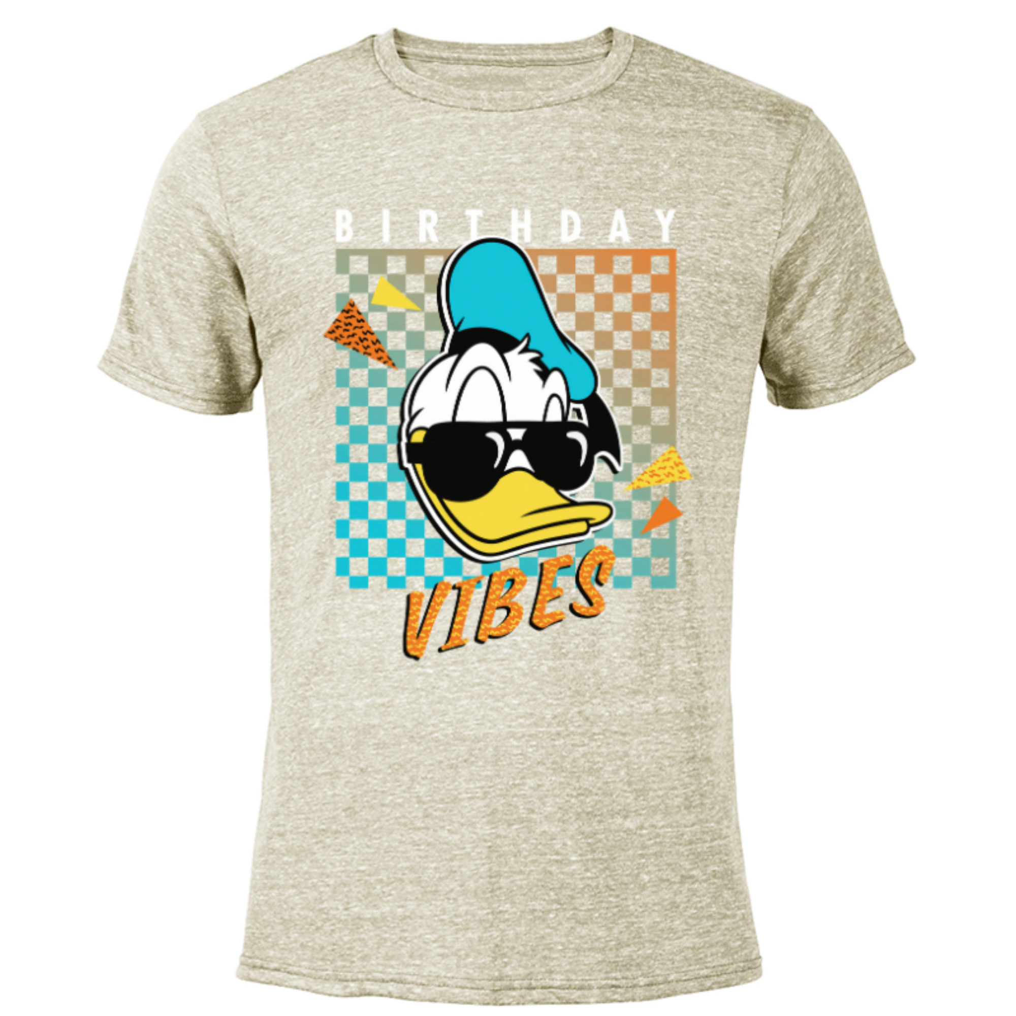 Disney Donald Duck Birthday Vibes 80s - Short Sleeve Blended T-Shirt ...