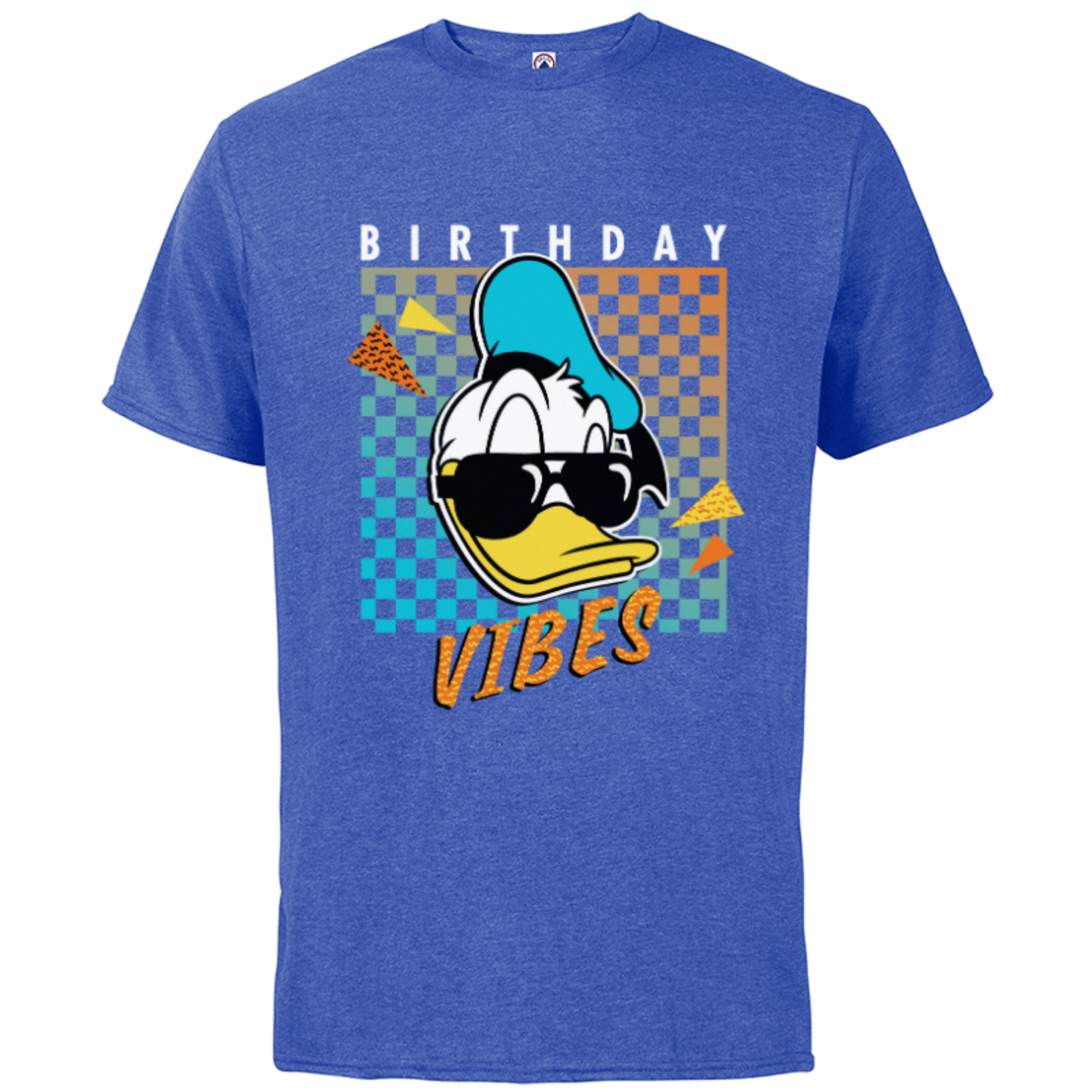 Disney Donald Duck Birthday Vibes 80s - Short Sleeve Cotton T-Shirt for ...