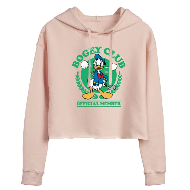 Disney - Donald Duck Bogey Club - Juniors Cropped Pullover Hoodie ...