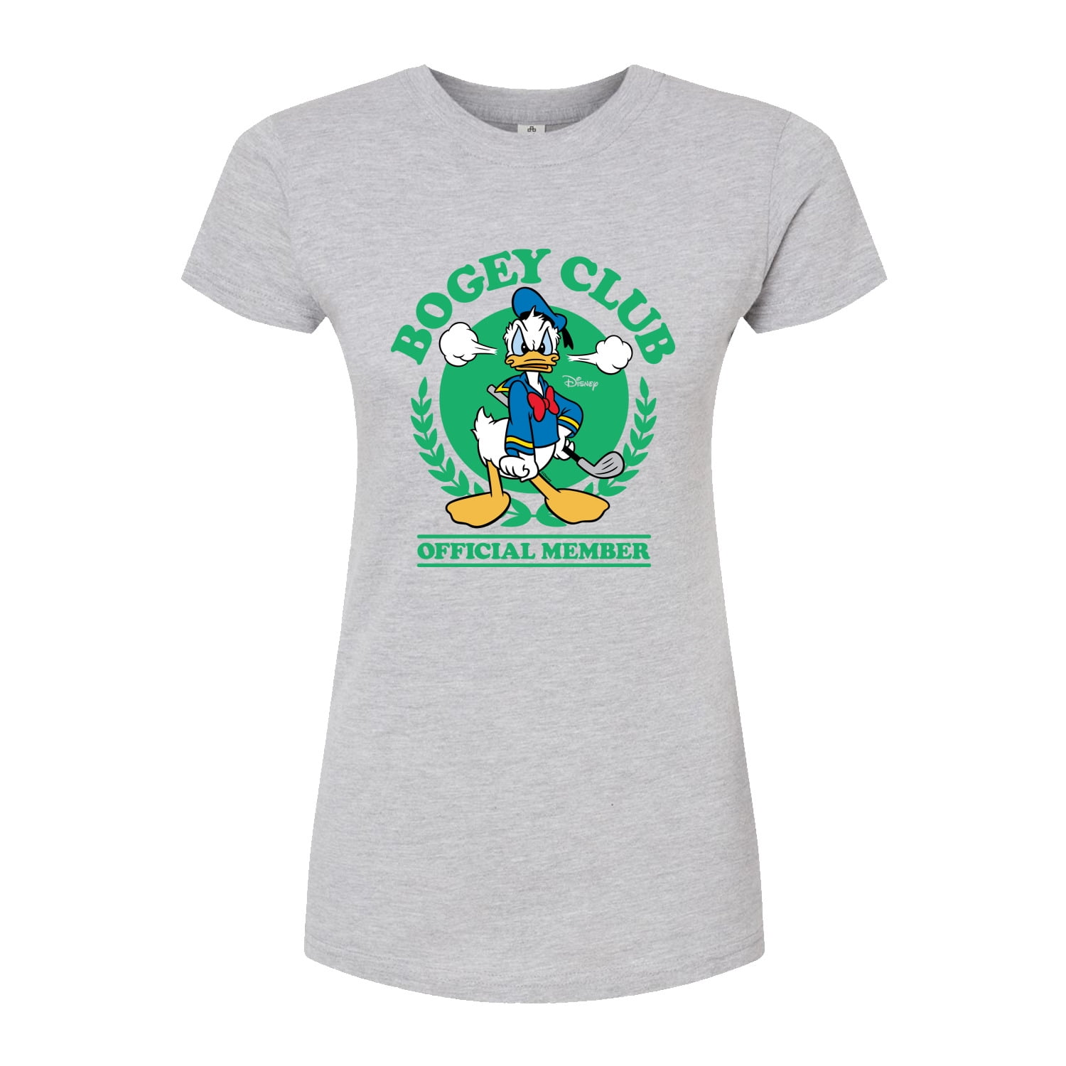 Disney - Donald Duck Bogey Club - Juniors Fitted Graphic T-Shirt ...
