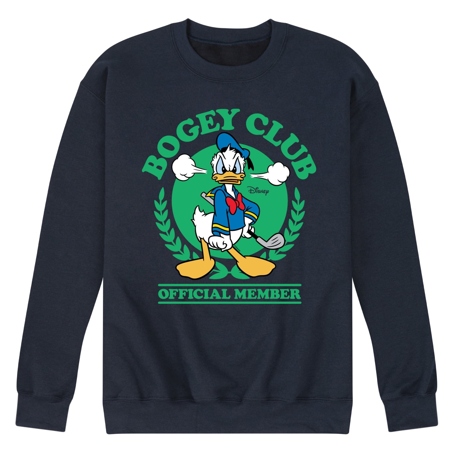 Disney - Donald Duck Bogey Club - Men's Crew Neck Fleece Pullover ...