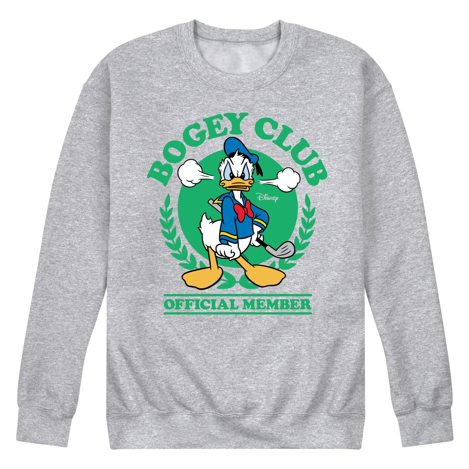 Disney - Donald Duck Bogey Club - Men's Crew Neck Fleece Pullover ...