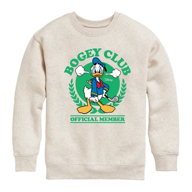 Disney - Donald Duck Bogey Club - Toddler & Youth Crewneck Fleece ...
