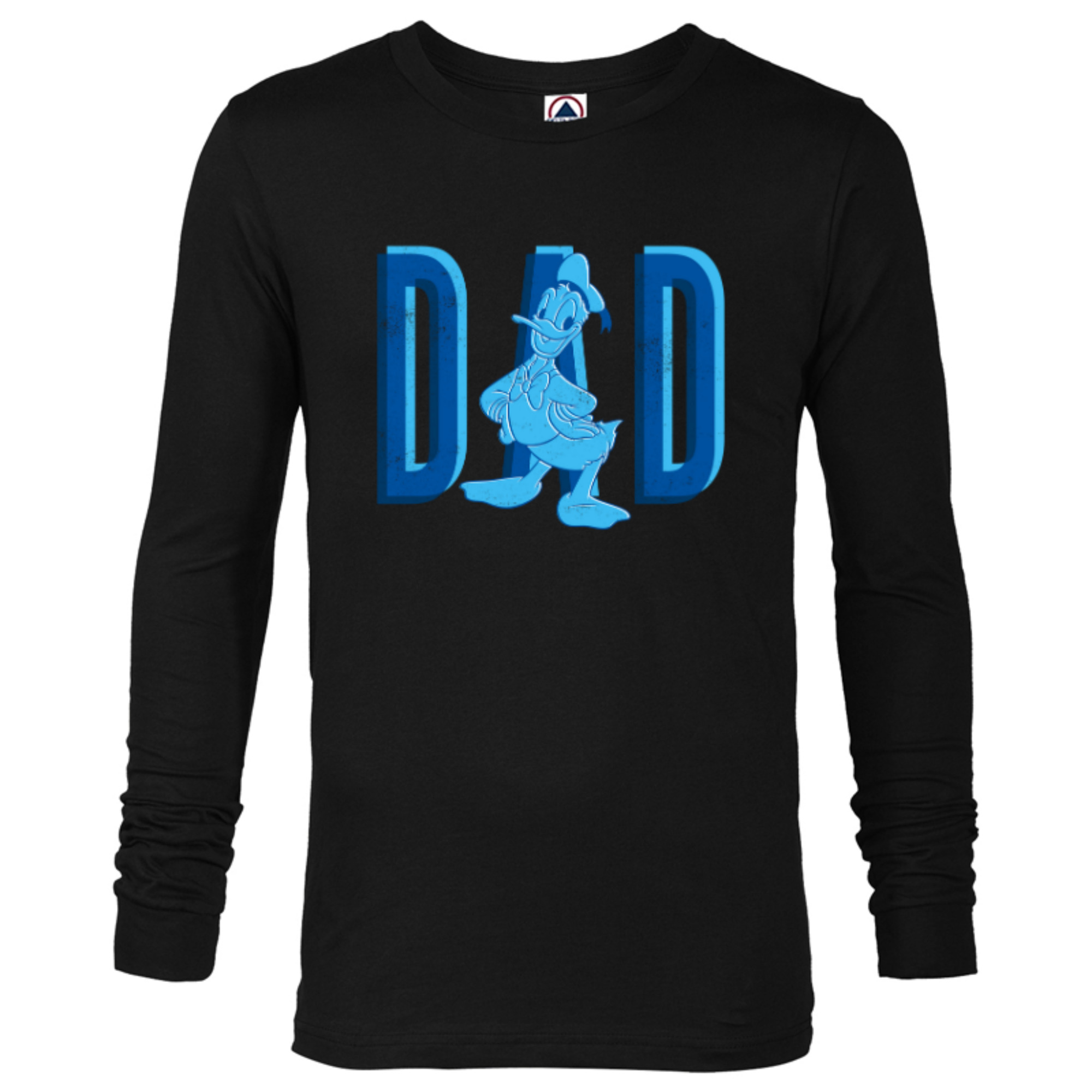 Disney Donald Duck Dad - Long Sleeve T-Shirt for Men - Customized-Black ...