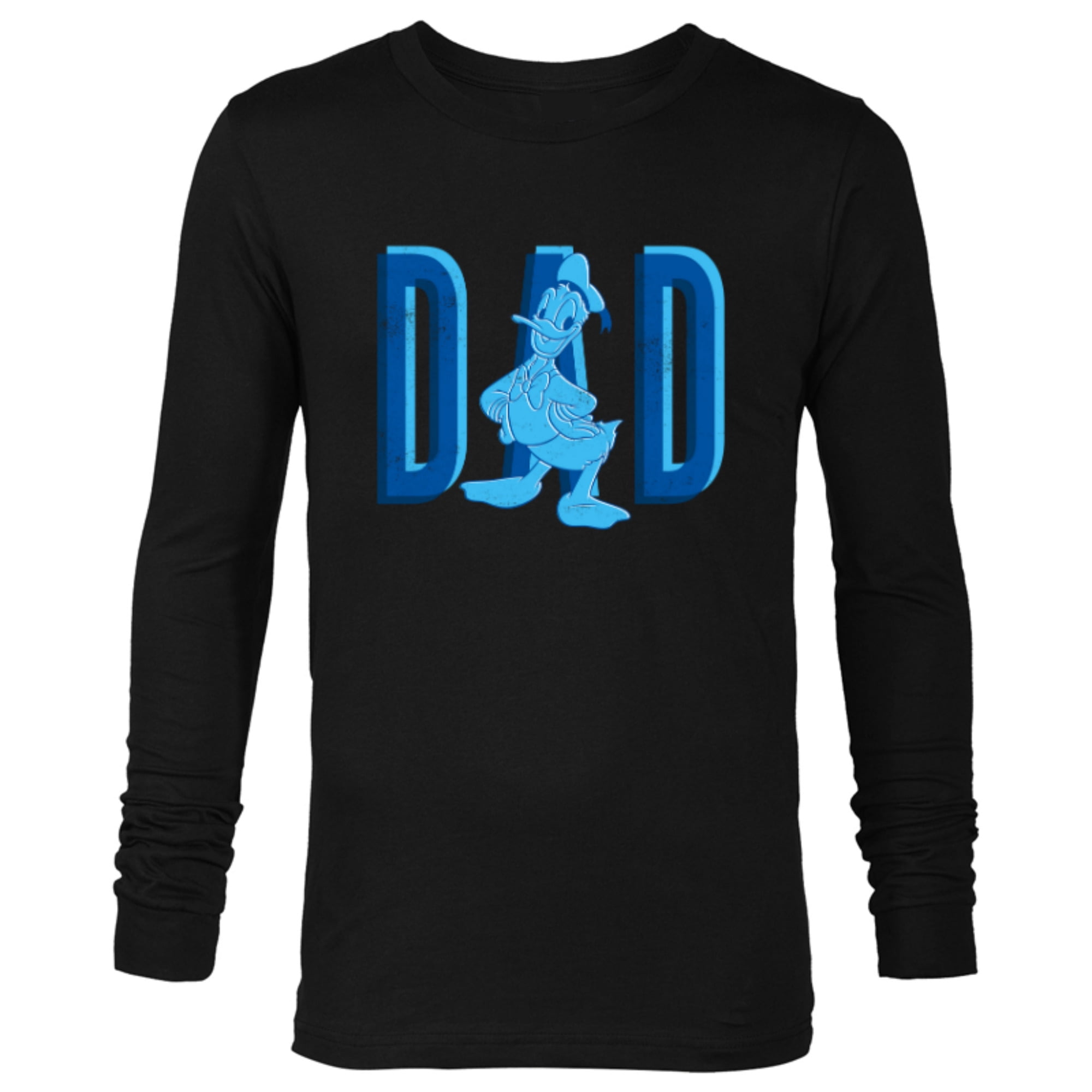 Disney Donald Duck Dad - Long Sleeve T-Shirt for Men - Customized-Black ...