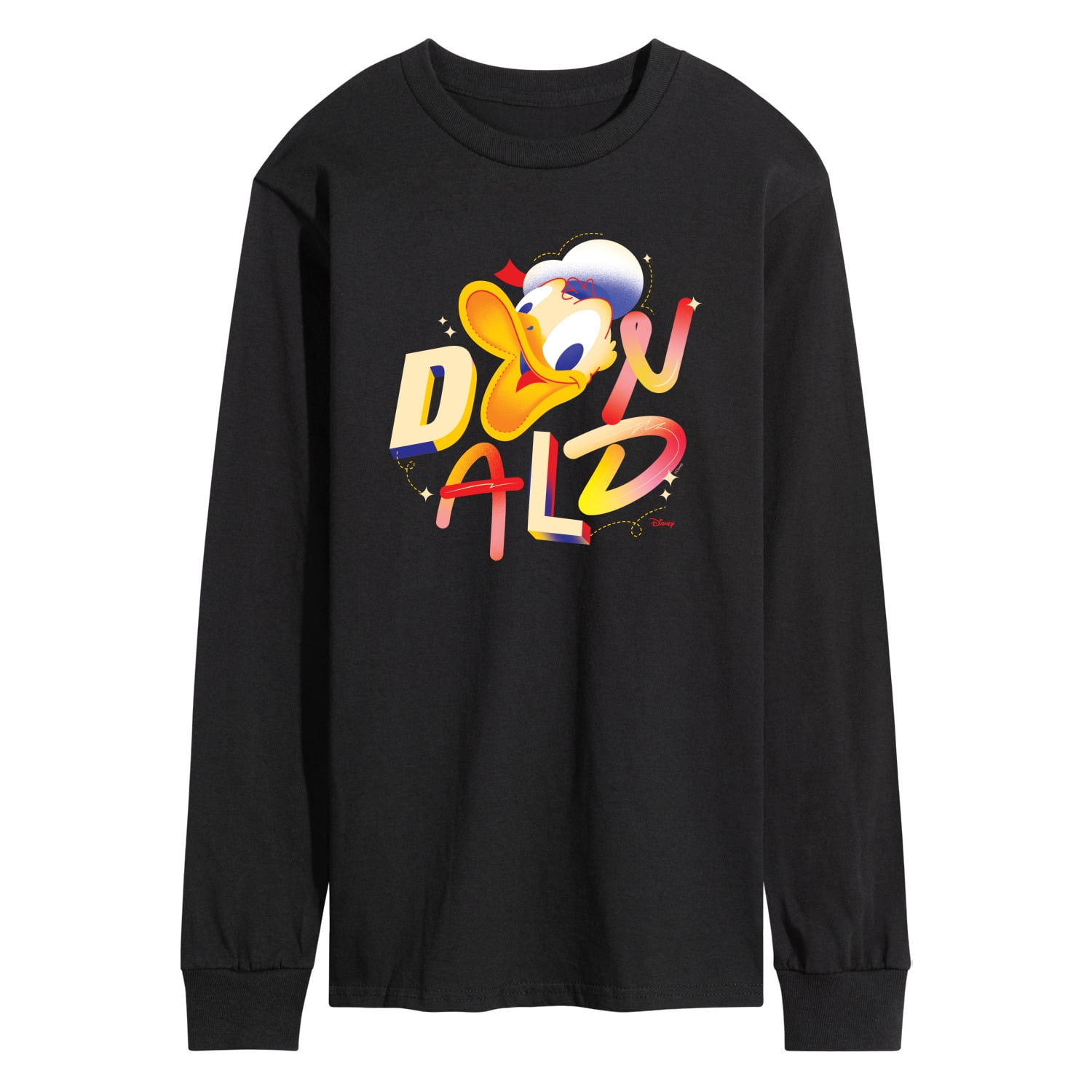 Disney - Donald Duck Geometric - Men's Long Sleeve T-Shirt - Walmart.com