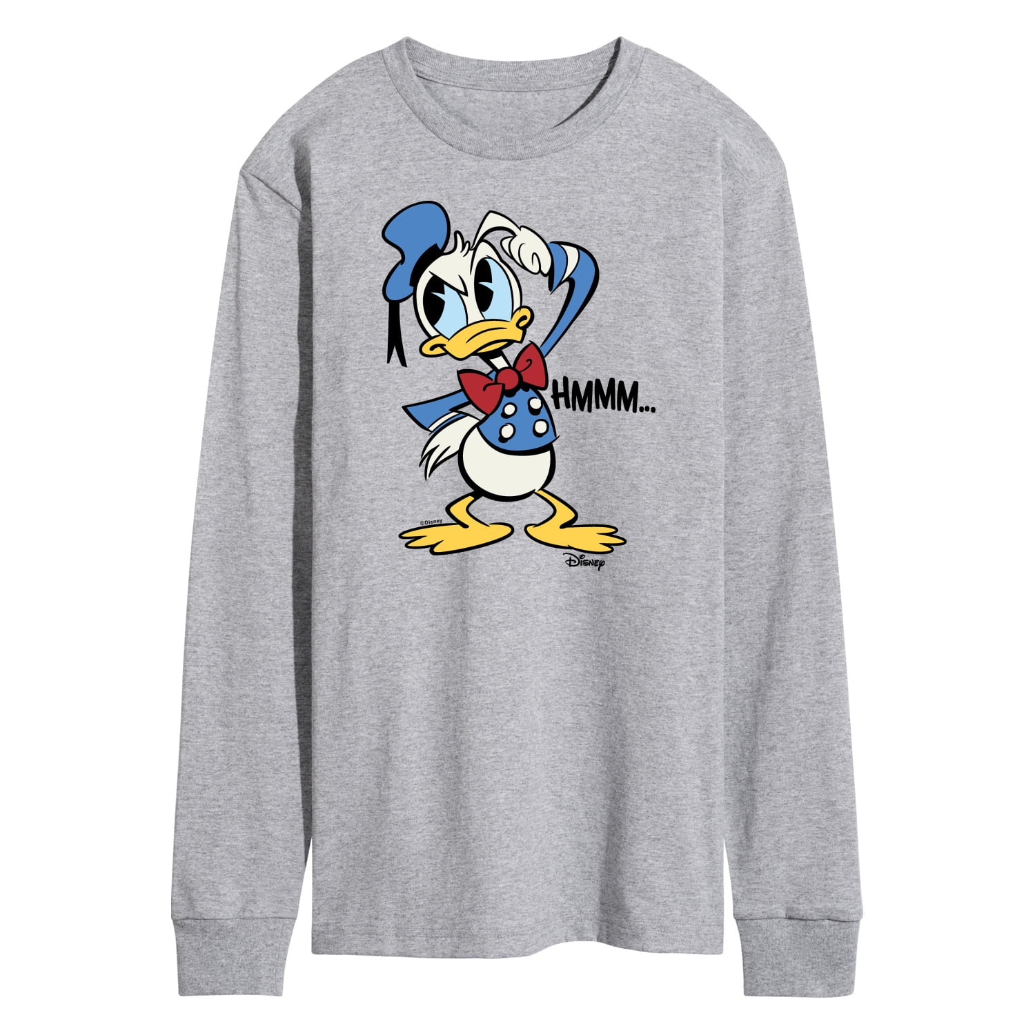 Disney - Donald Duck - HMMM... - Men's Long Sleeve T-Shirt - Walmart.com