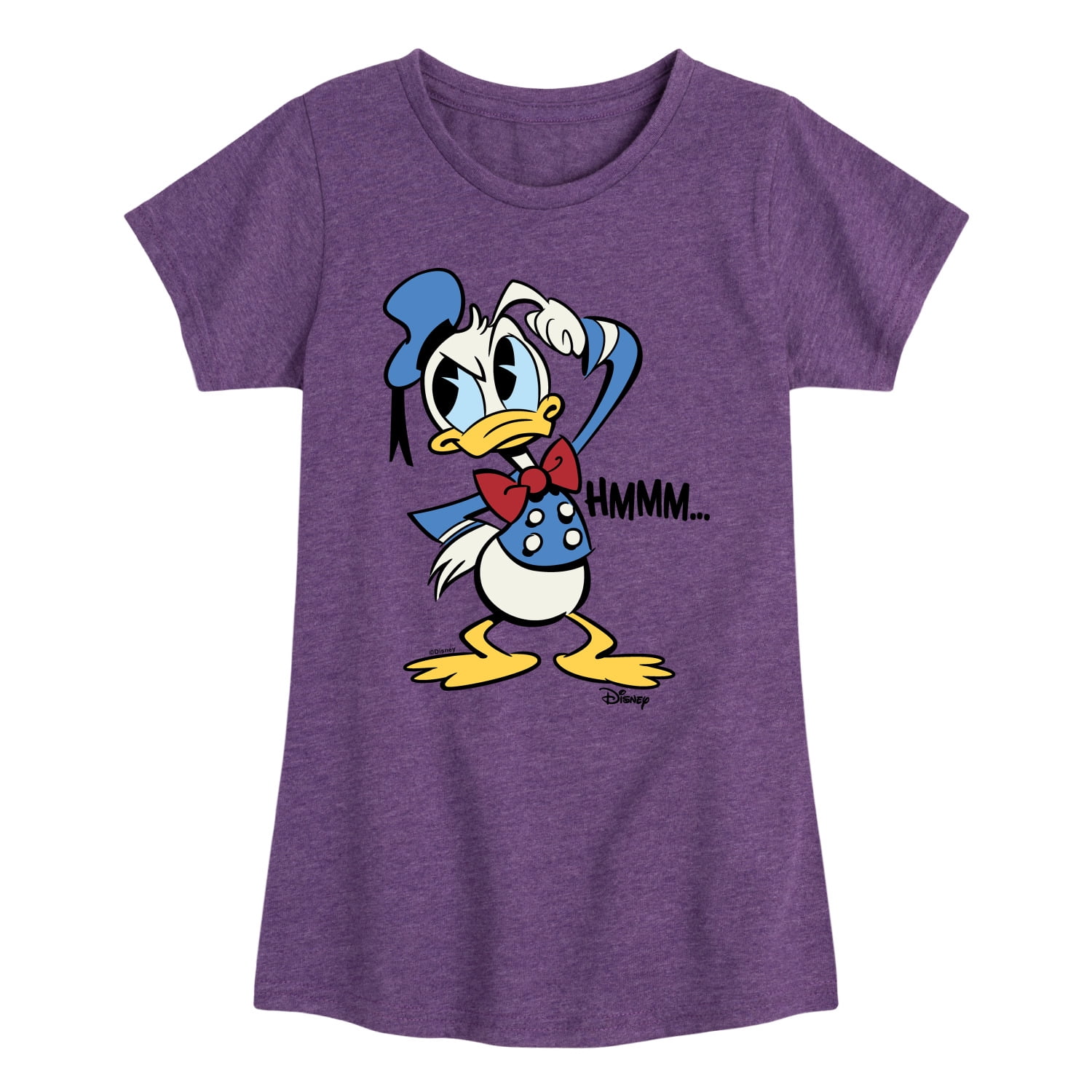 Disney - Donald Duck - HMMM… - Toddler & Youth Girls Short Sleeve ...