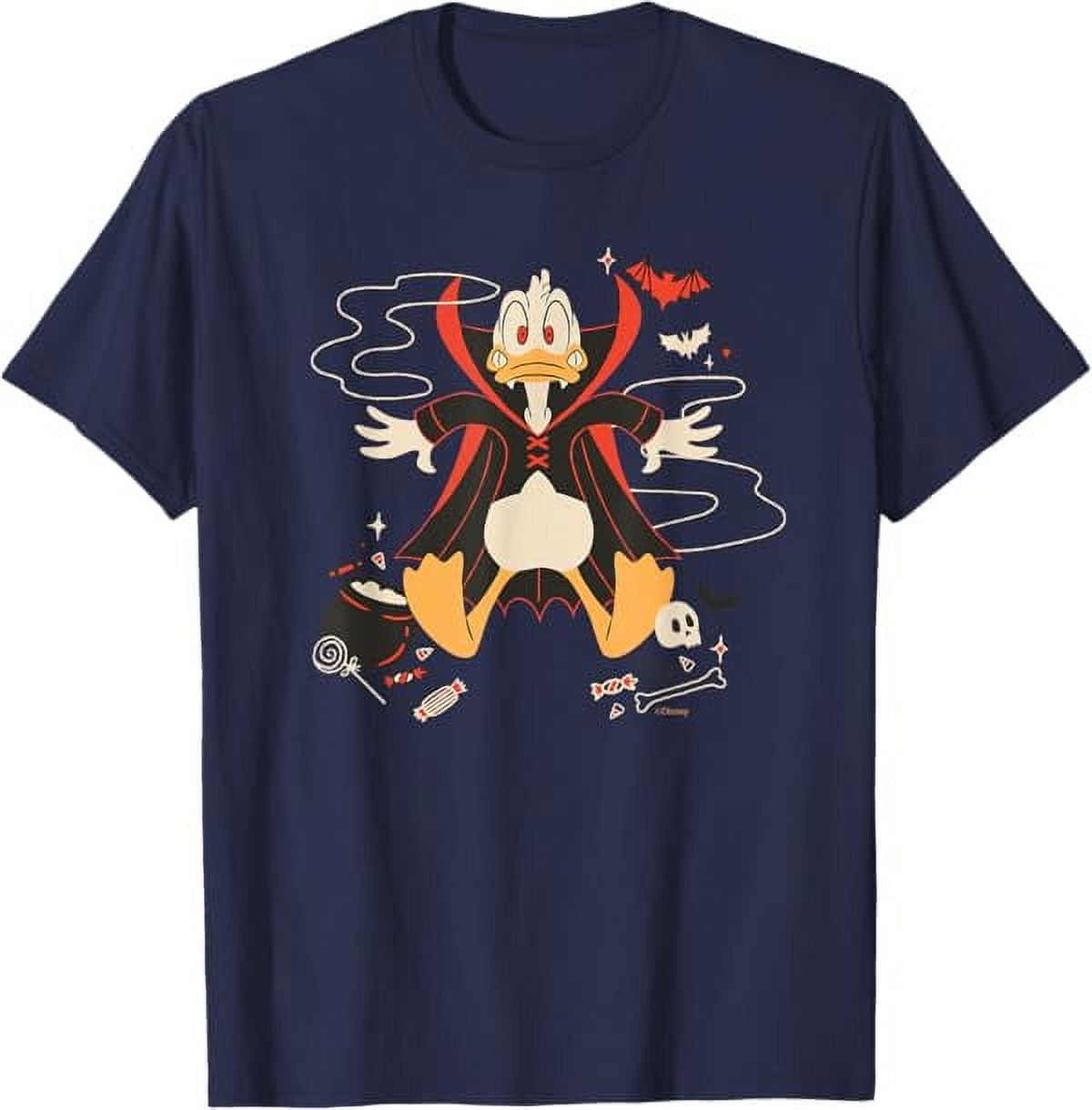Disney Donald Duck Halloween Scared Silly Vampire T-Shirt - Walmart.com