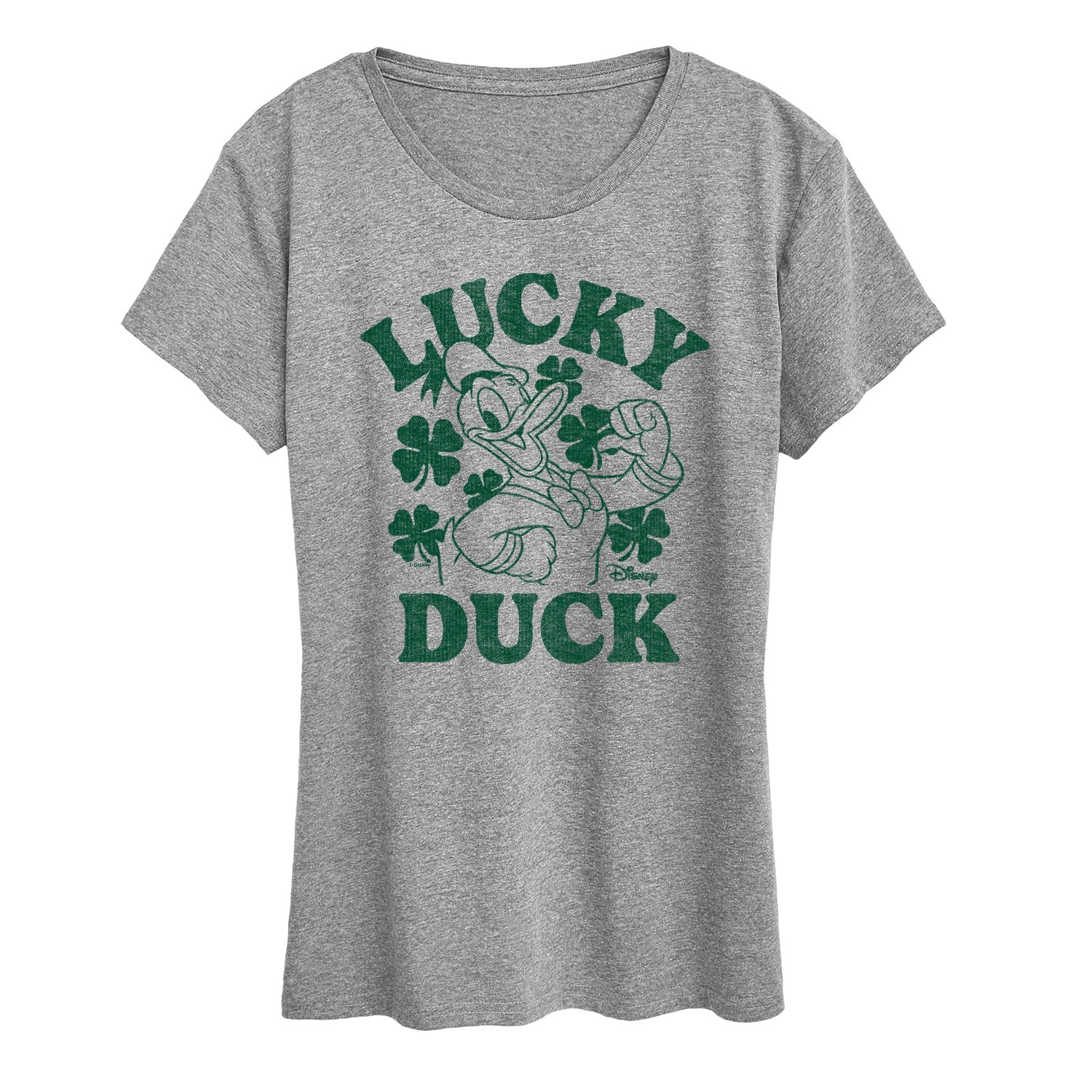 Disney - Donald Duck Lucky Duck - Women's Short Sleeve Graphic T-Shirt ...