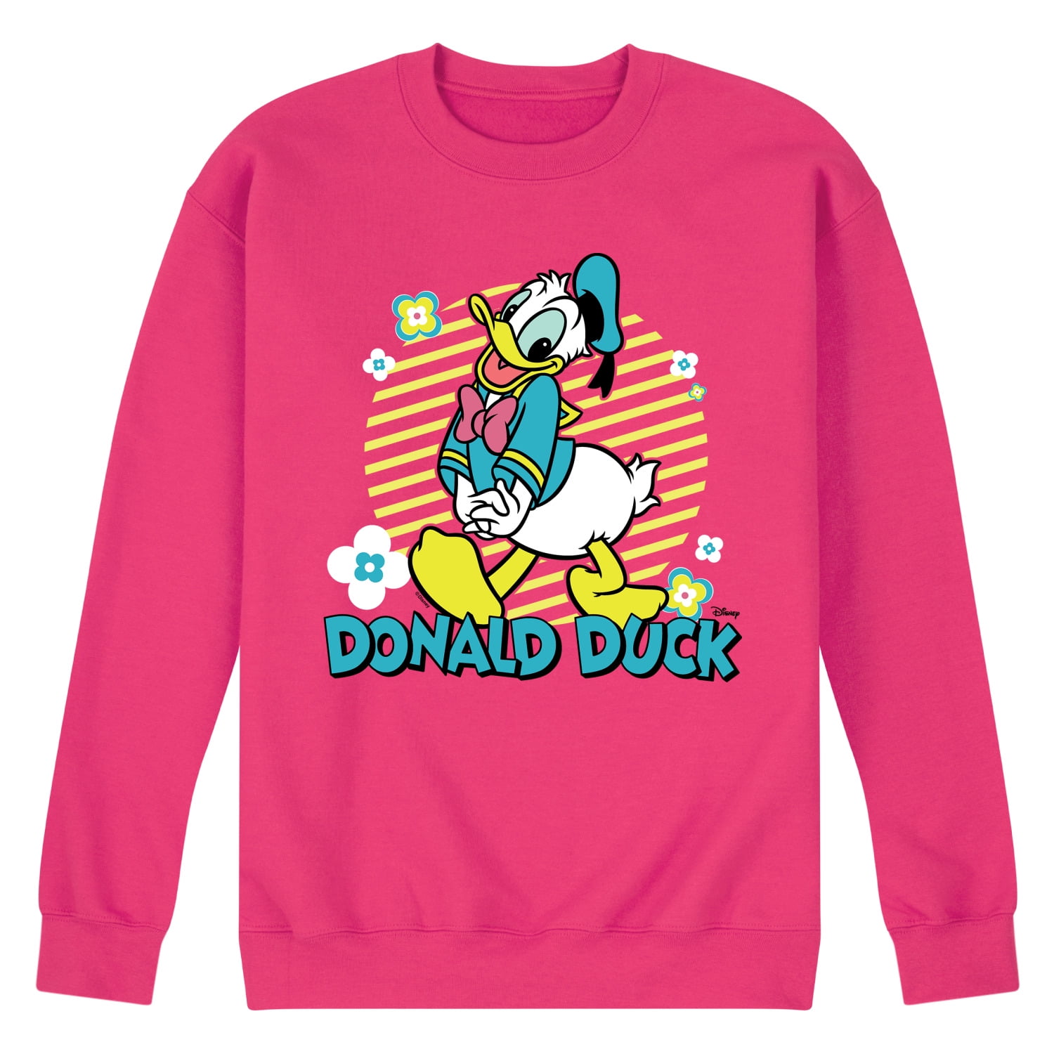 Disney - Donald Duck - Men's Crew Neck Fleece Pullover - Walmart.com