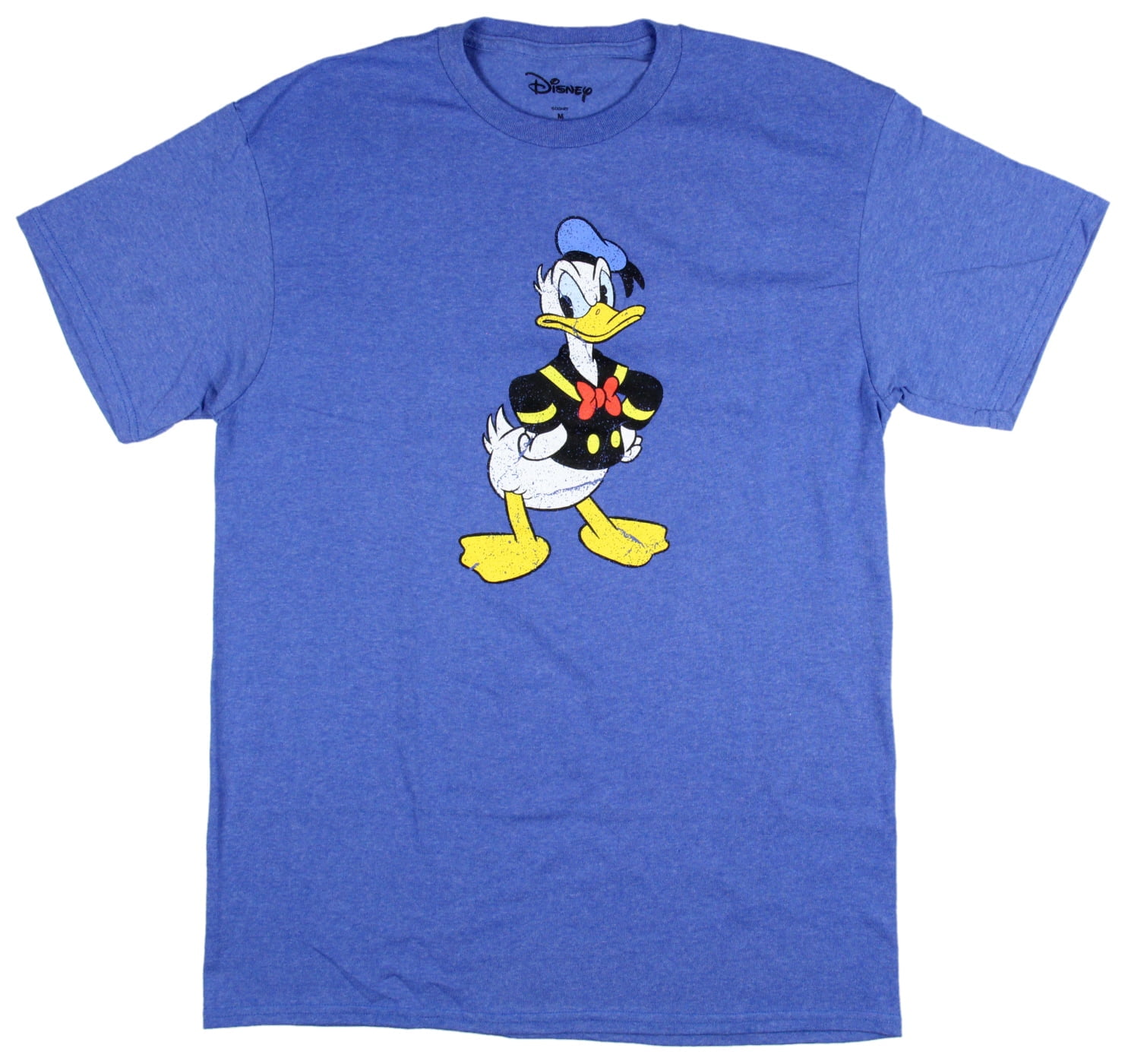 Disney Donald Duck Men's Distressed Graphic T-Shirt, Serious Donald ...