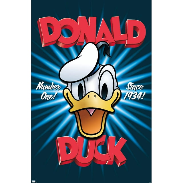 Disney Donald Duck - Number One Wall Poster, 14.725" x 22.375 ...