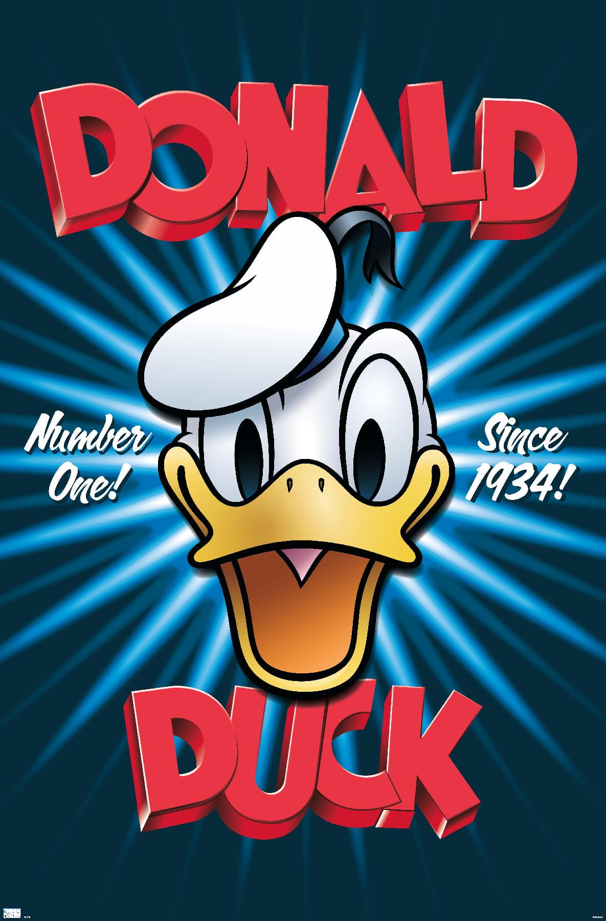 Disney Donald Duck - Number One Wall Poster, 22.375" x 34" - Walmart.com