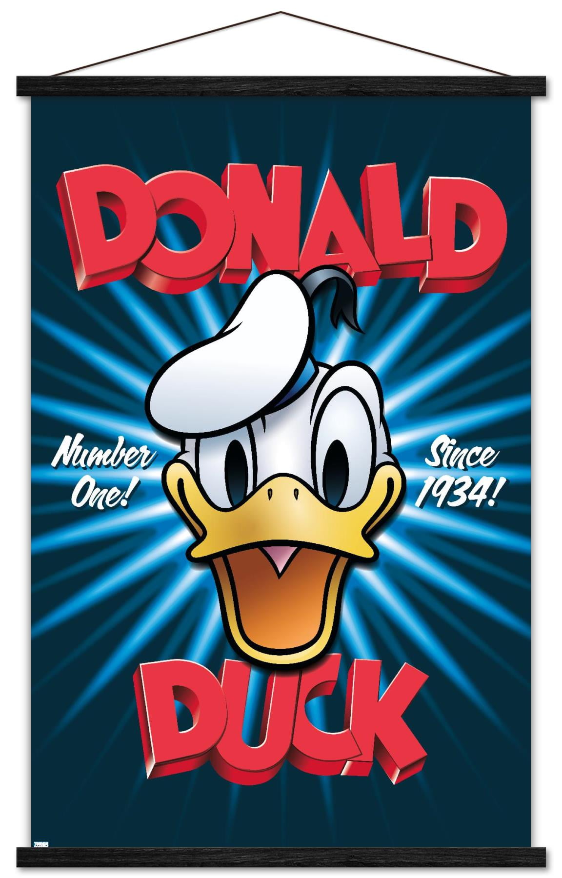 Disney Donald Duck - Number One Wall Poster with Magnetic Frame, 22.375 ...