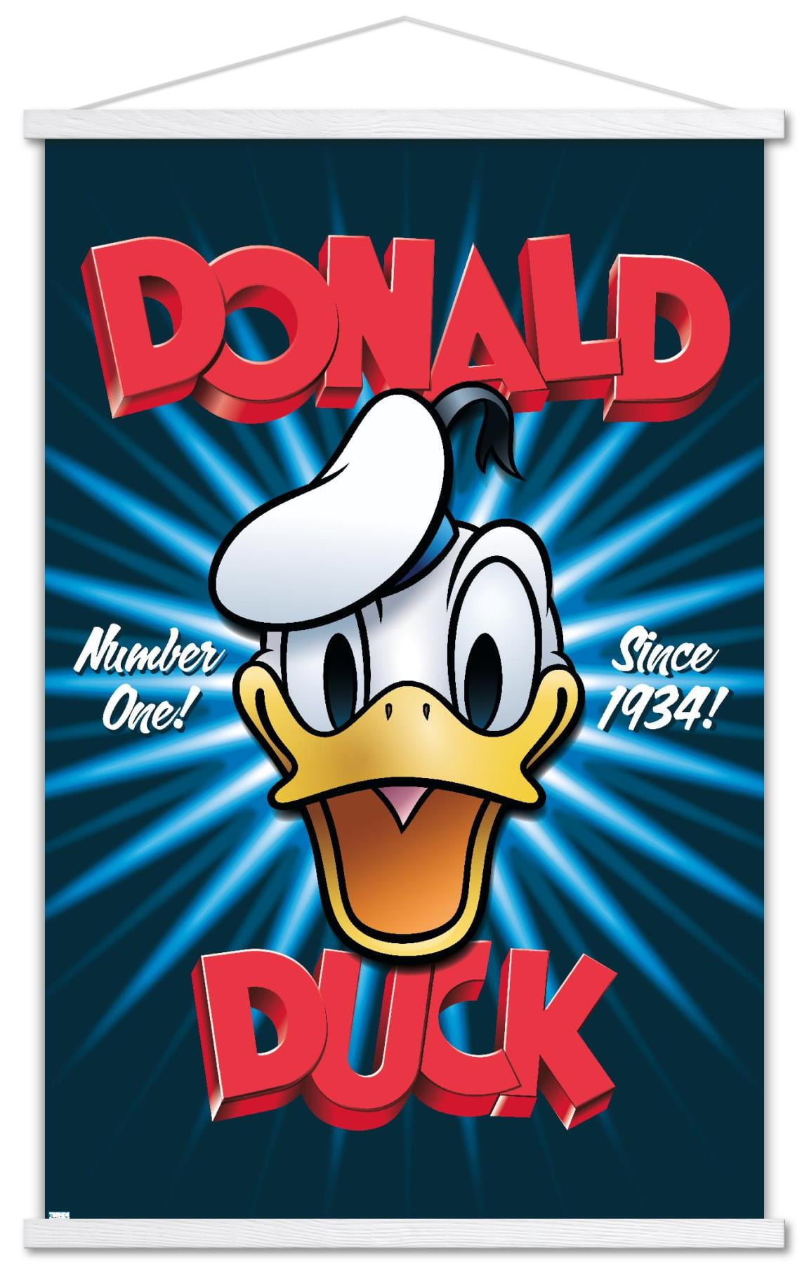 Disney Donald Duck - Number One Wall Poster with Magnetic Frame, 22.375 ...