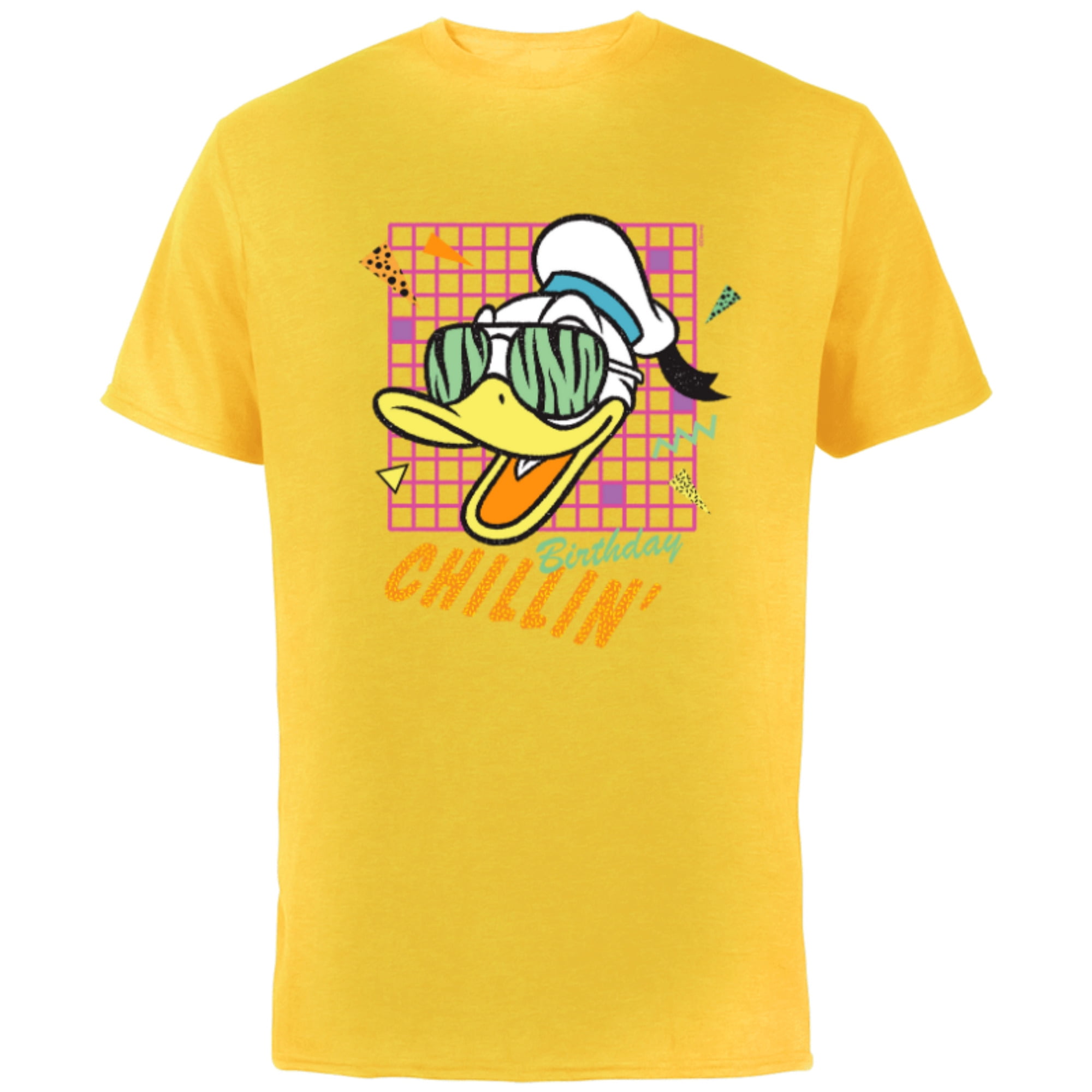 Disney Donald Duck Retro 1980s Birthday Chillin’ - Short Sleeve Cotton ...