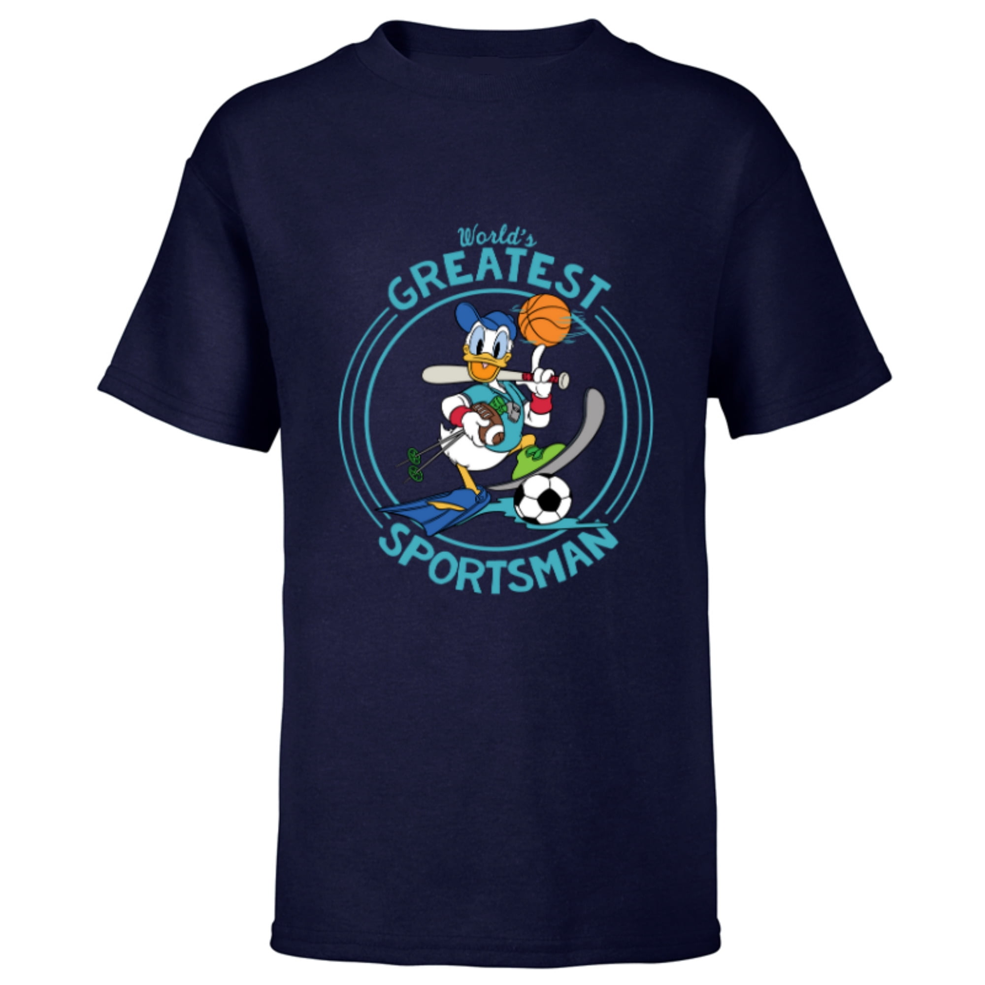 Disney Donald Duck Sportsman Father's Day - Short Sleeve T-Shirt for ...