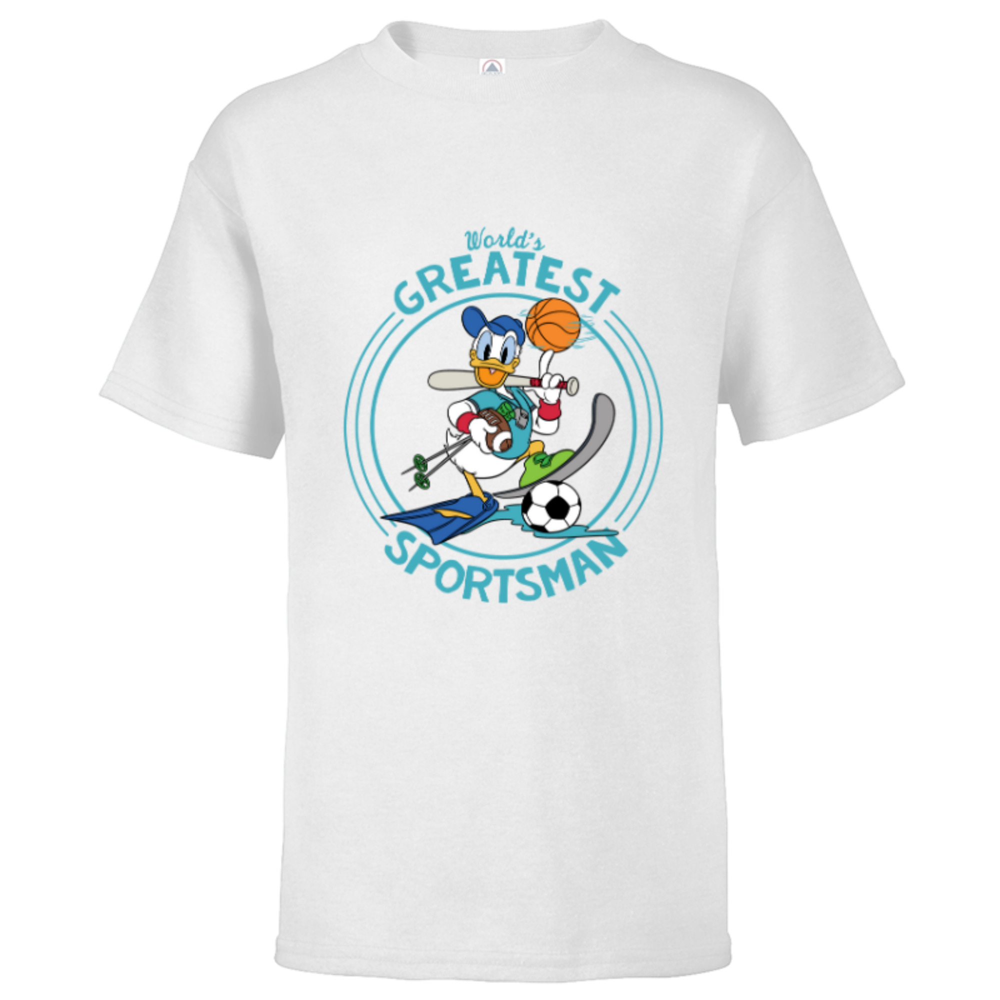 Disney Donald Duck Sportsman Father's Day - Short Sleeve T-Shirt for ...