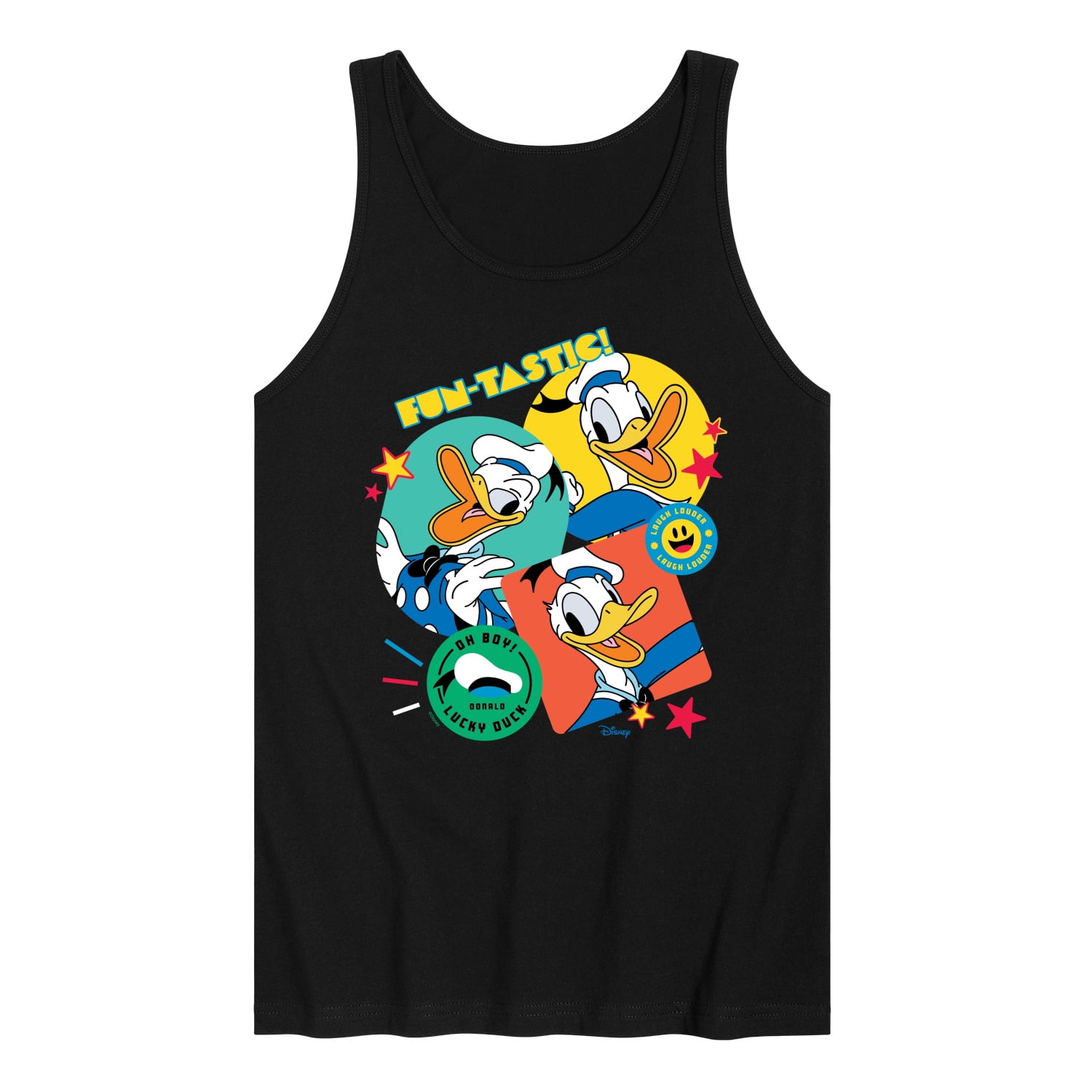 Disney - Donald Duck Sticker Look - Men's Jersey Tank Top - Walmart.com