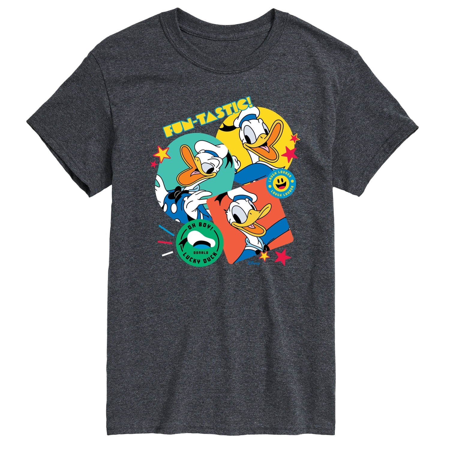 Disney - Donald Duck Sticker Look - Men's Short Sleeve Graphic T-Shirt ...