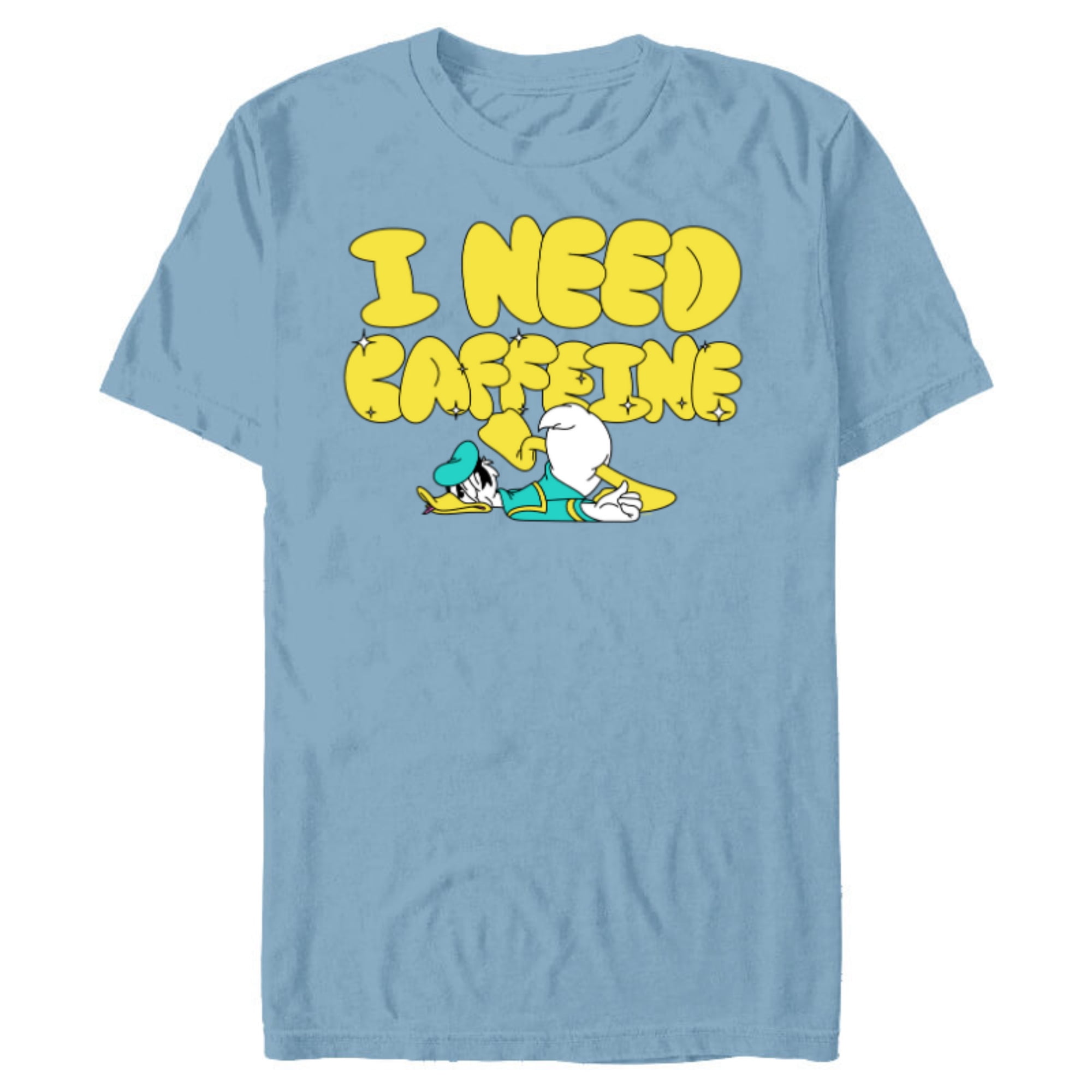 Disney Donald Duck Tired Out of Coffee I Need Caffeine Funny - Short ...