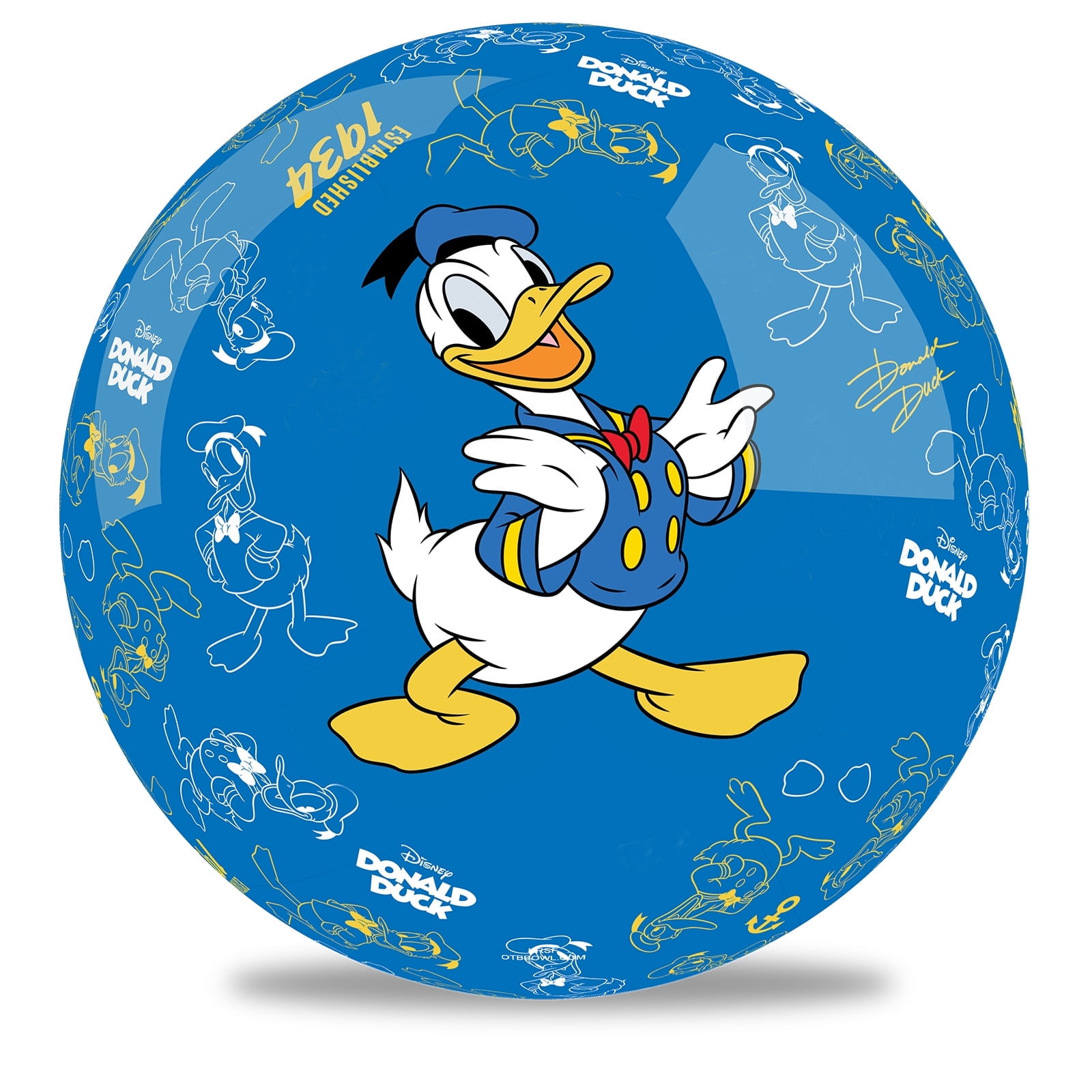 Disney Donald Duck Undrilled Bowling Ball 15lb - Walmart.com
