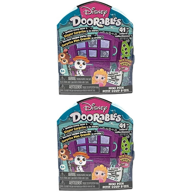 Disney Doorables Series 5 Mini Peek Toys - Bundle of 2 Boxes (2-3 ...