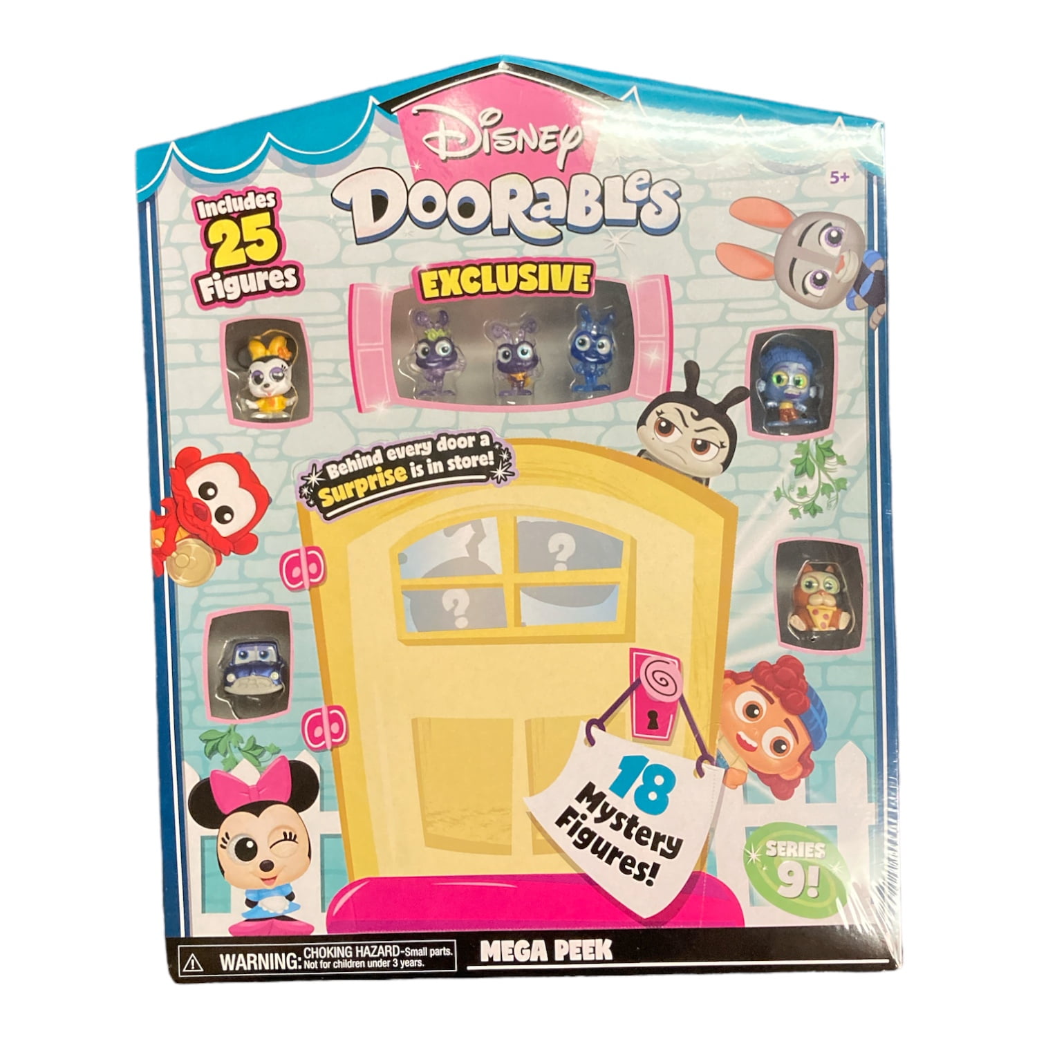 "Disney Doorables Mega Peek Pack, 25 Figures, Series 9, 1.5 ...
