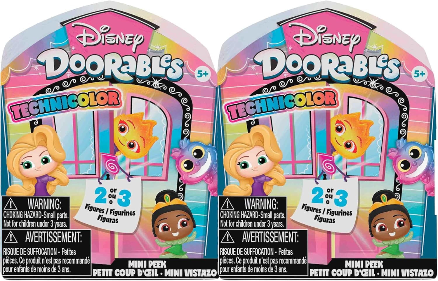 Disney Doorables Series 11 Technicolor Takeover Lot Of 2 Mystery Packs