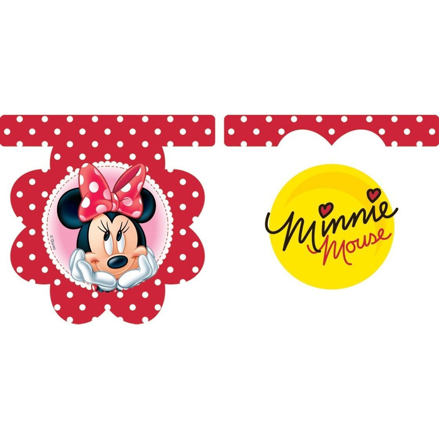 Disney Dotted Minnie Mouse Flag Banner - Walmart.com